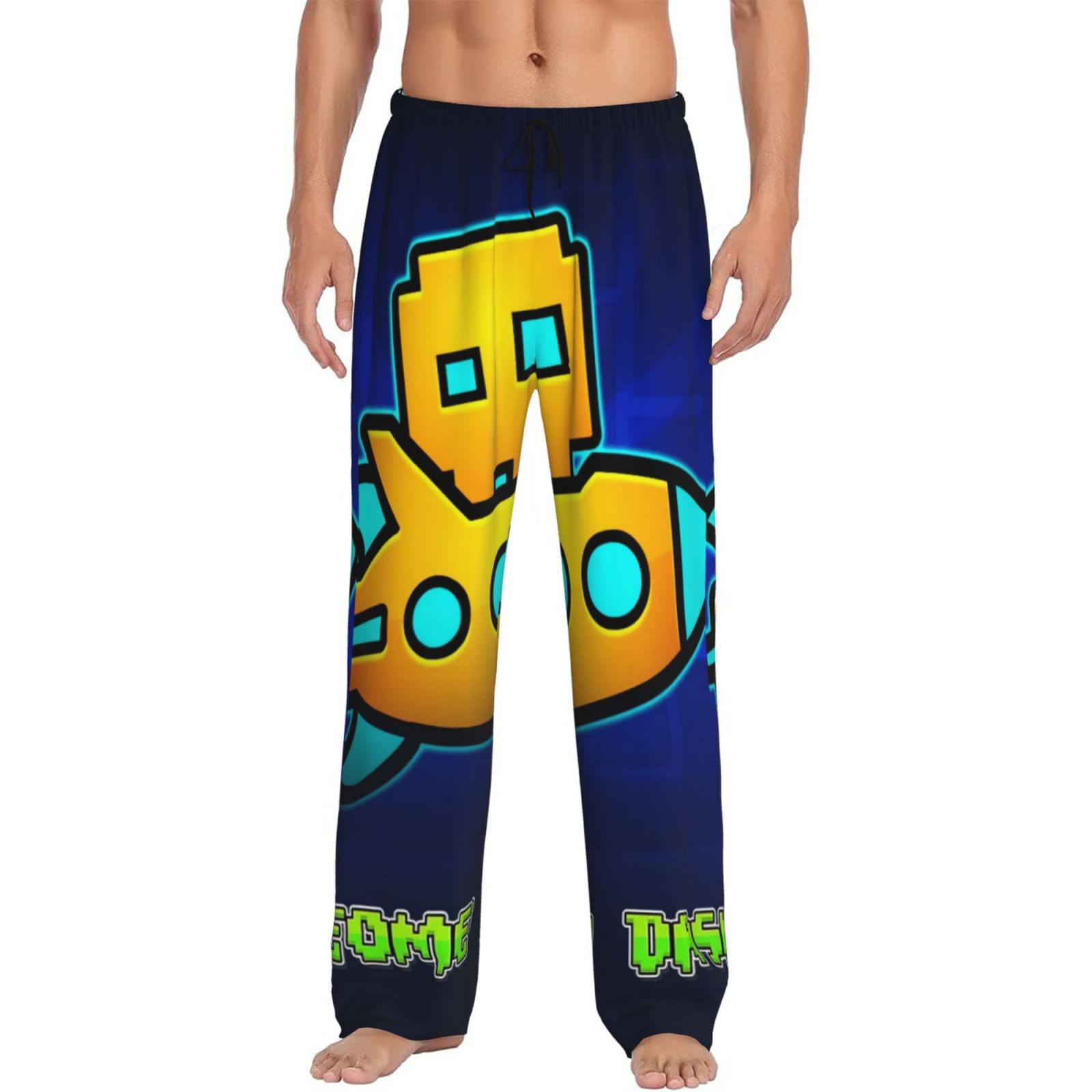 Geometry Dash Men's Pajama Pants Super Soft Comfy Sleep Lounge Pants ...