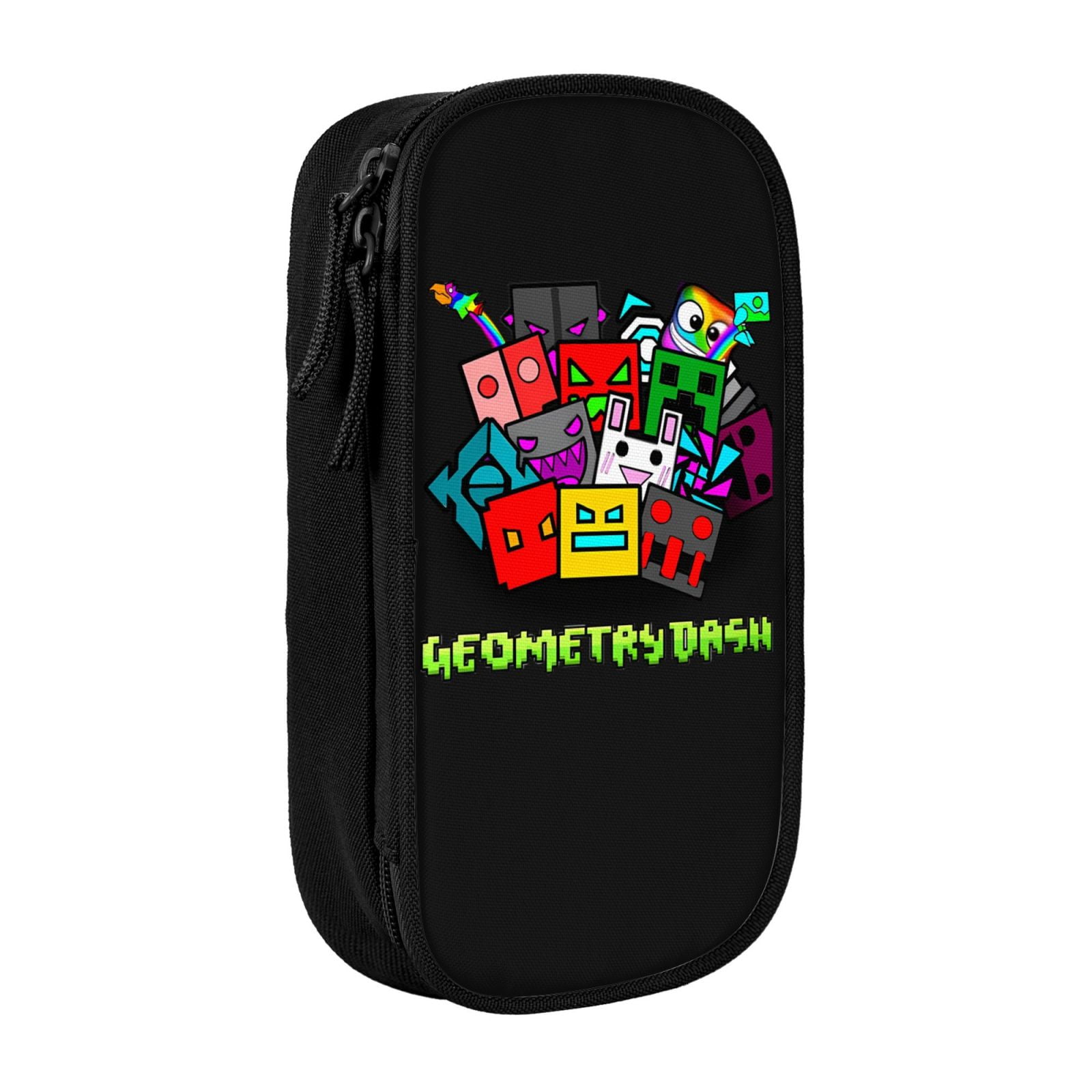 Geometry Dash Pencil Case Multipurpose Pencase Large Capacity Durable Pencil Pouch Storage Pen