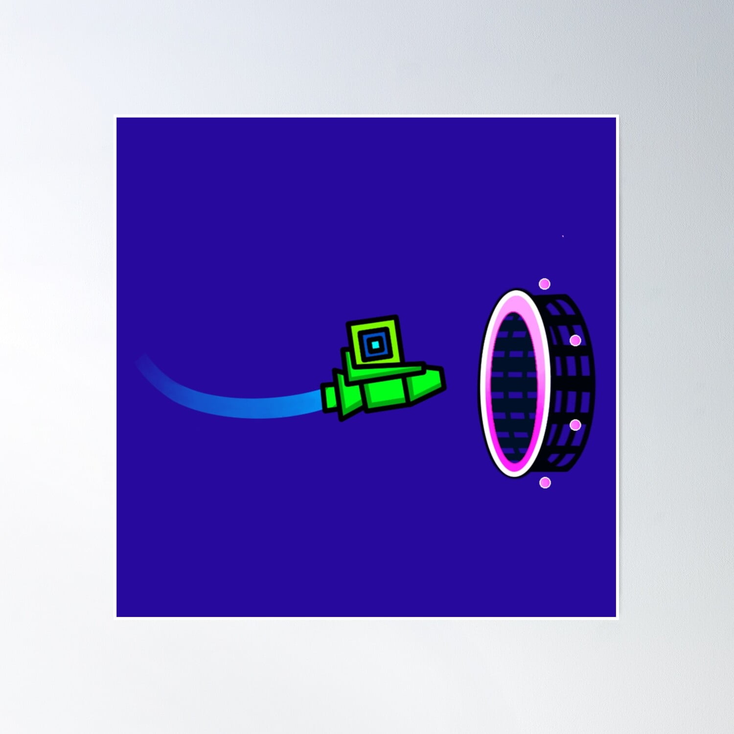 Geometry Dash Poster Wall Art, Modern Wall Decor, 8x12 UNFRAMED ...