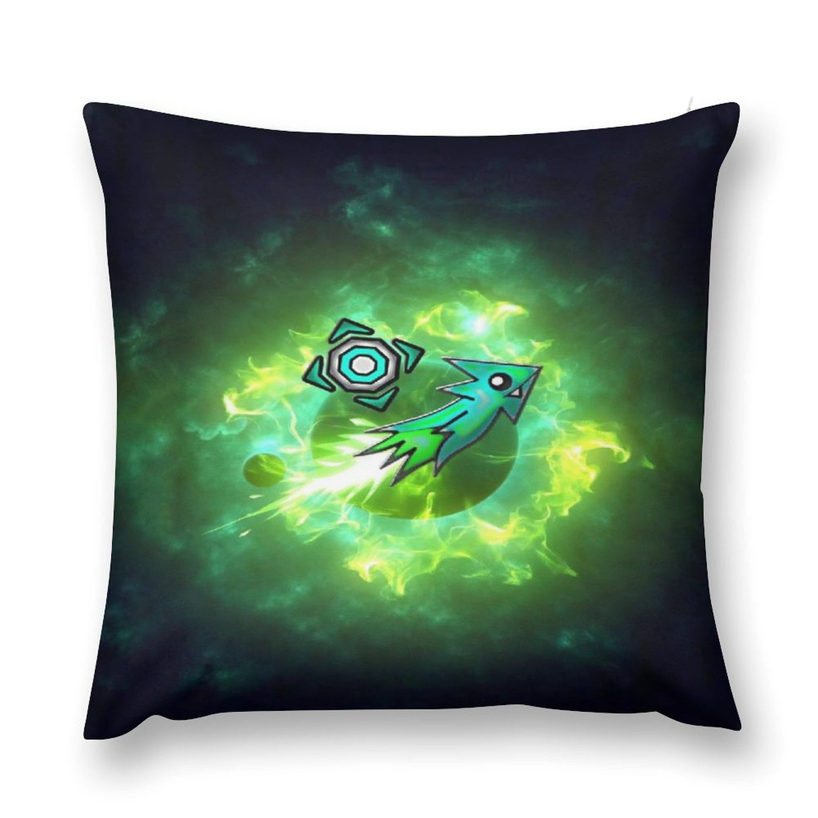 Geometry Dash Print Throw Pillow Covers Pillow Cushion Cases Throw ...
