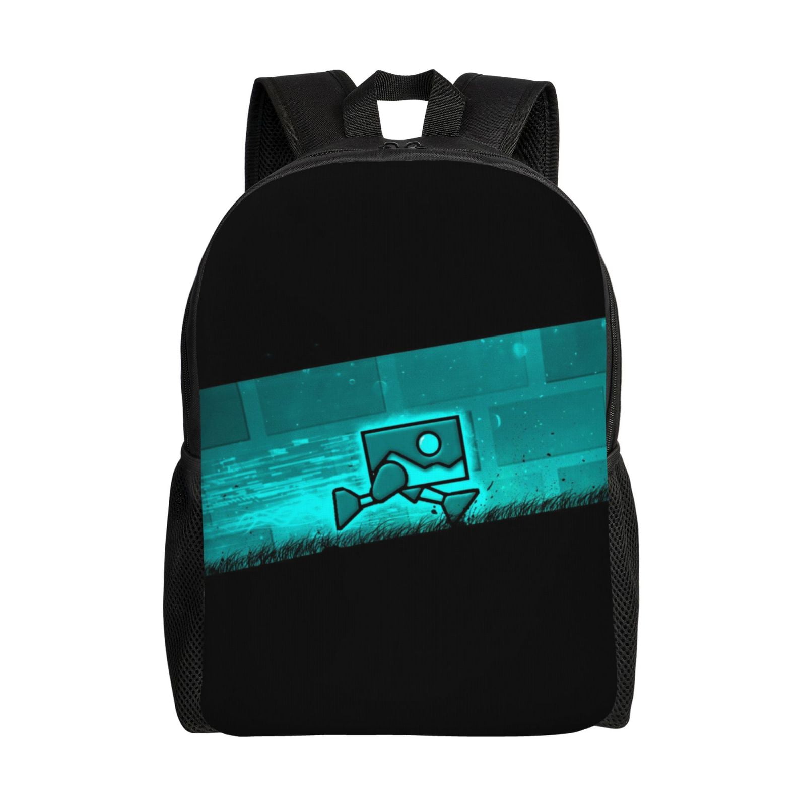 Geometry Dash Robot Unisex Backpack Laptop Daypack Adjustable Shoulders ...