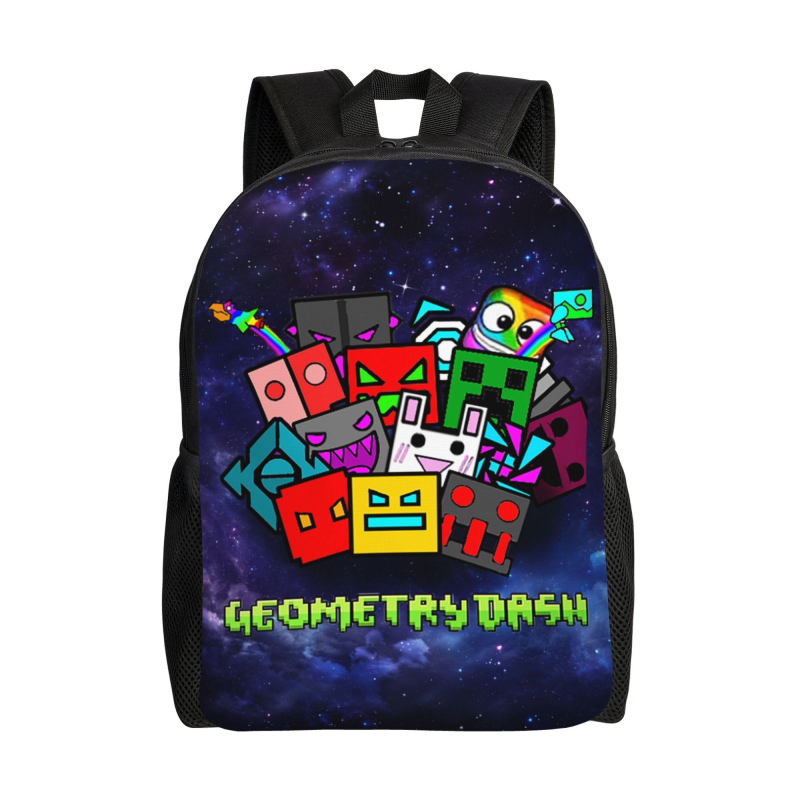 Geometry Dash Backpac 16In Bookbag Office Lightweight Shoulder Bag for ...
