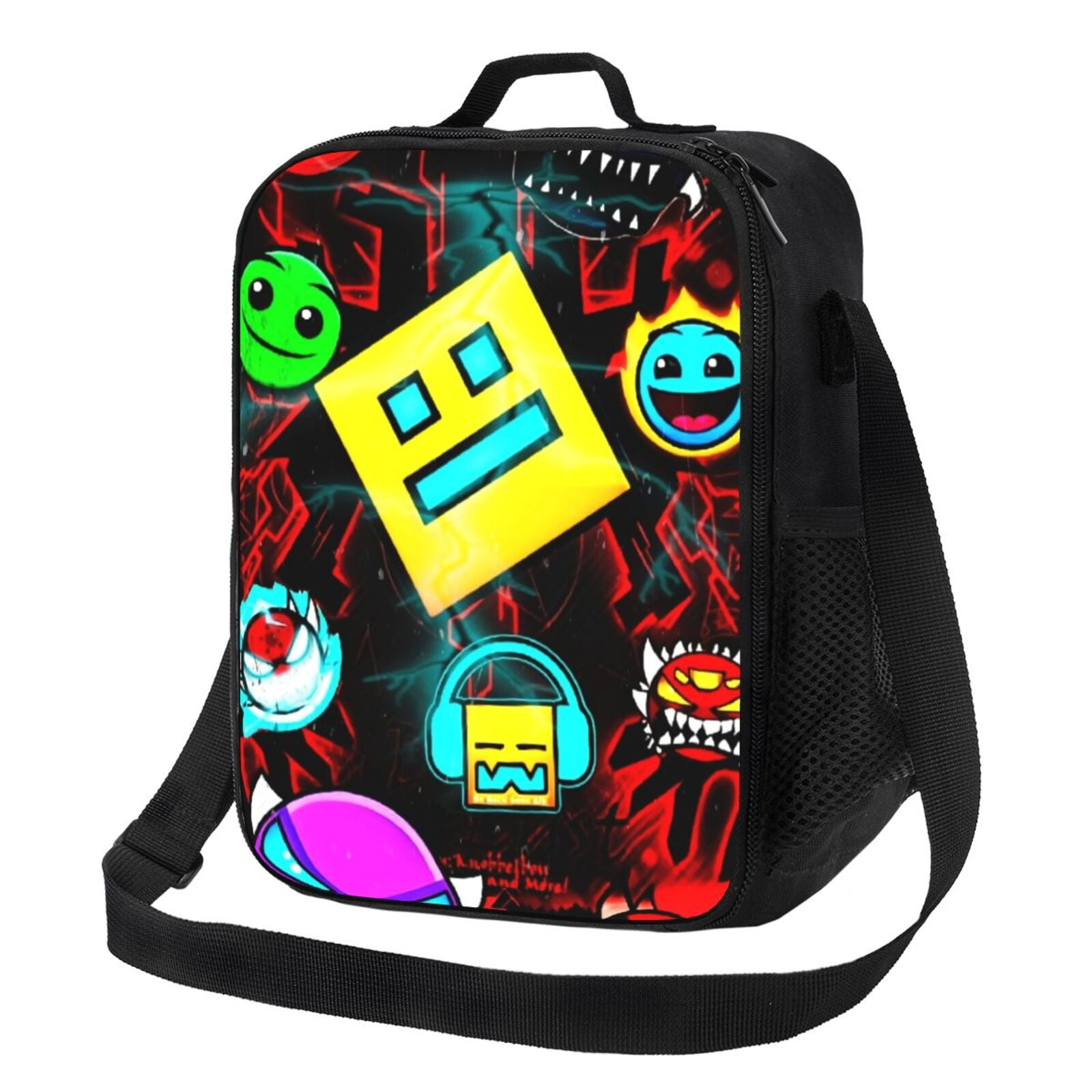 Geometry Dash Scream Lunch Bag, Insulated Lunch Box, Reusable With Side ...