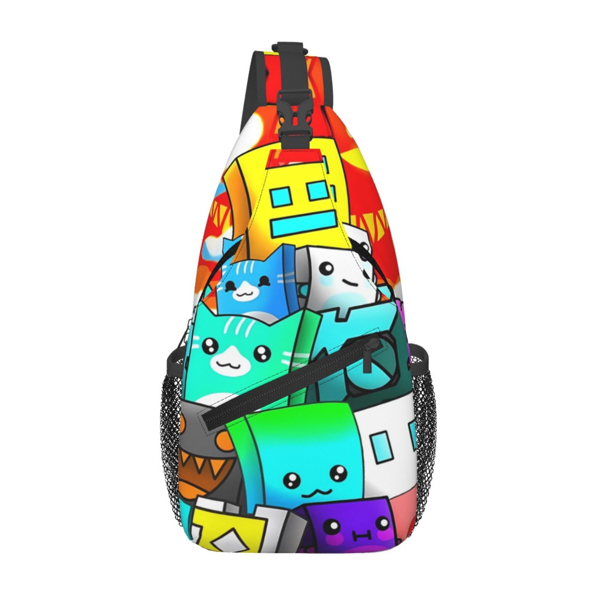 Geometry Dash Sling Bag Crossbody Sling Backpack Chest Bag Daypack ...