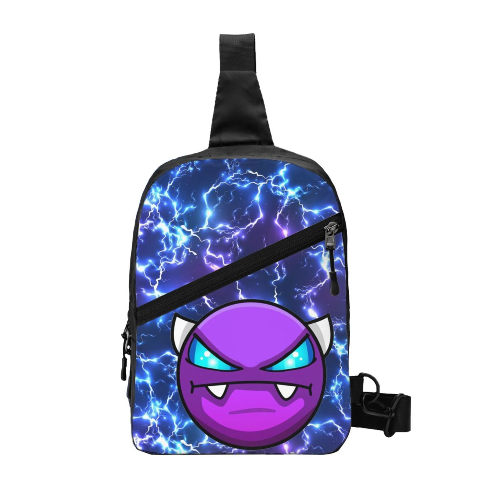 Geometry Dash Sling Crossbody Backpack Shoulder Bag Chest Bag Daypack ...