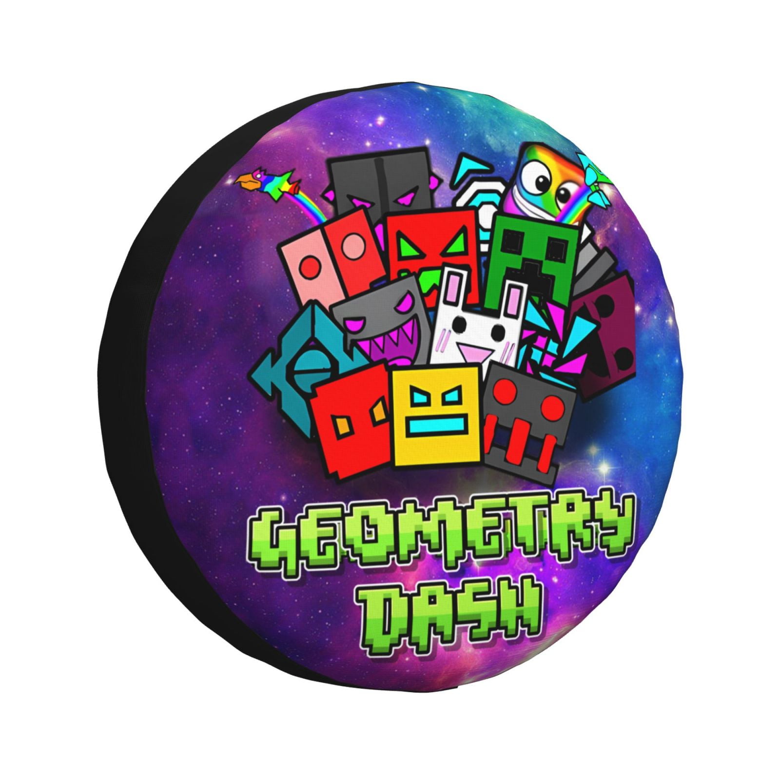 Geometry Dash Spare Tire Cover Wheel Protectors Weatherproof Universal ...