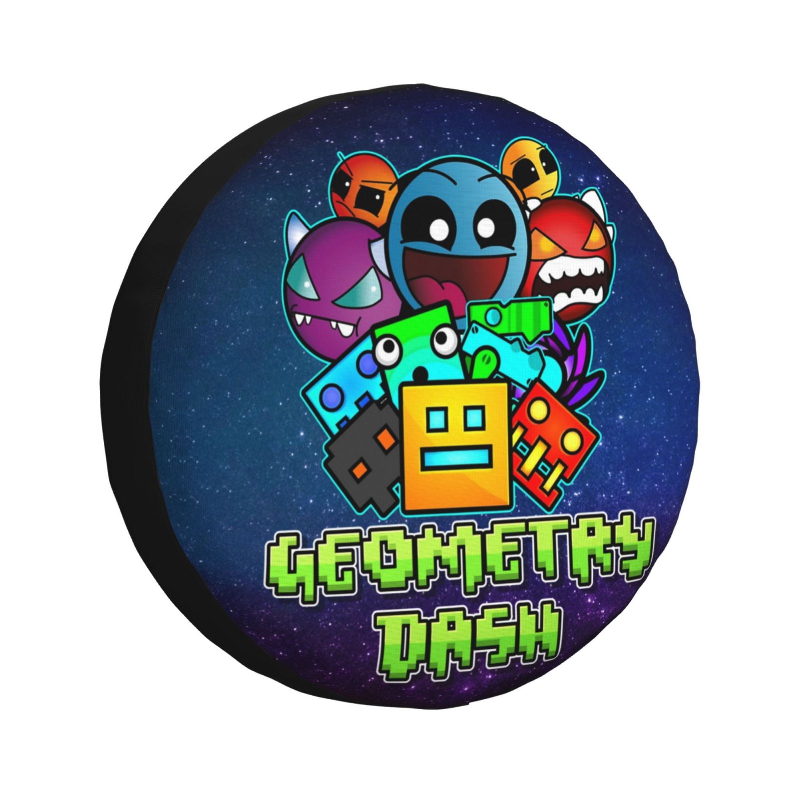 Geometry Dash Spare Tire Cover Wheel Protectors Weatherproof Universal ...