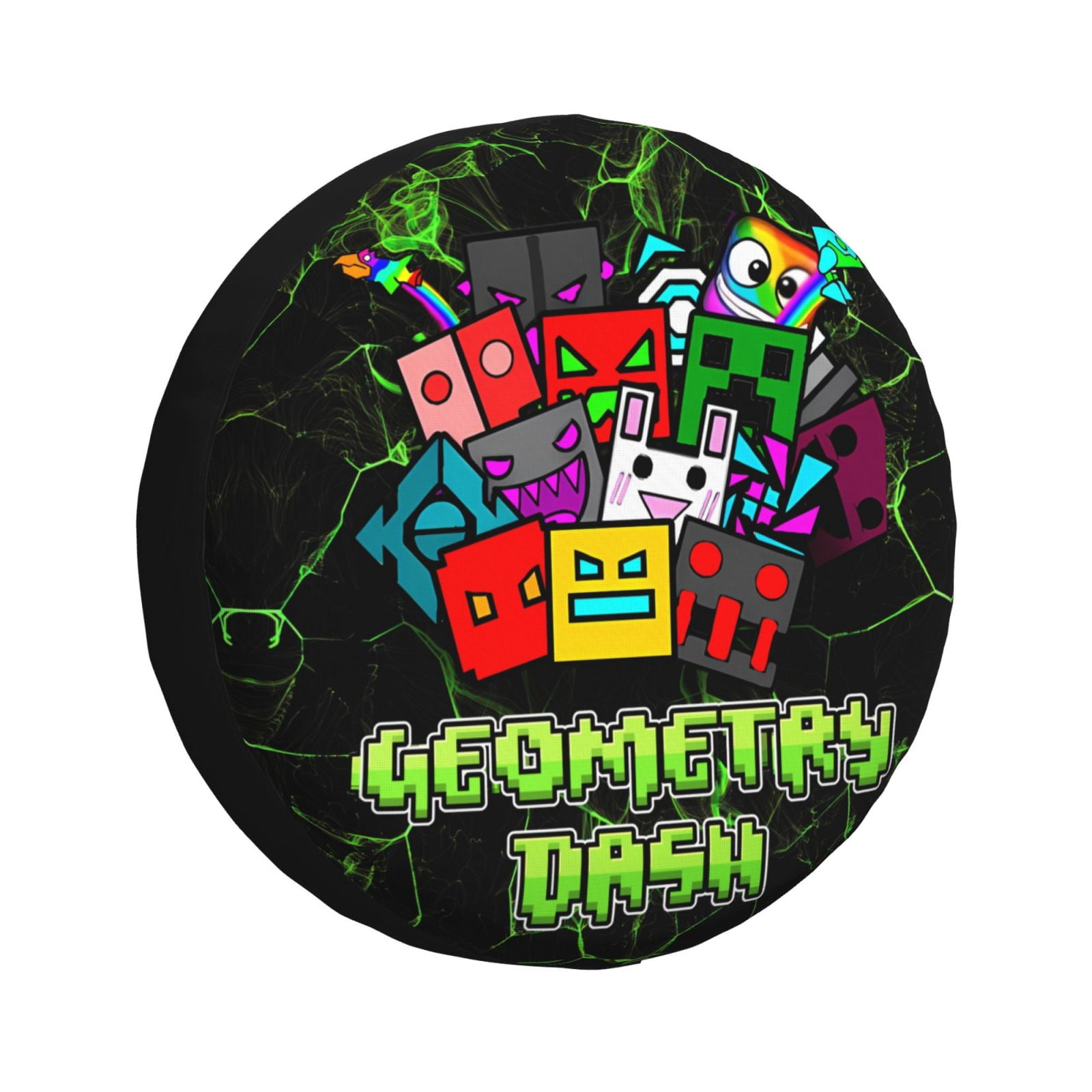 Geometry Dash Spare Tire Cover Wheel Protectors Weatherproof Universal ...