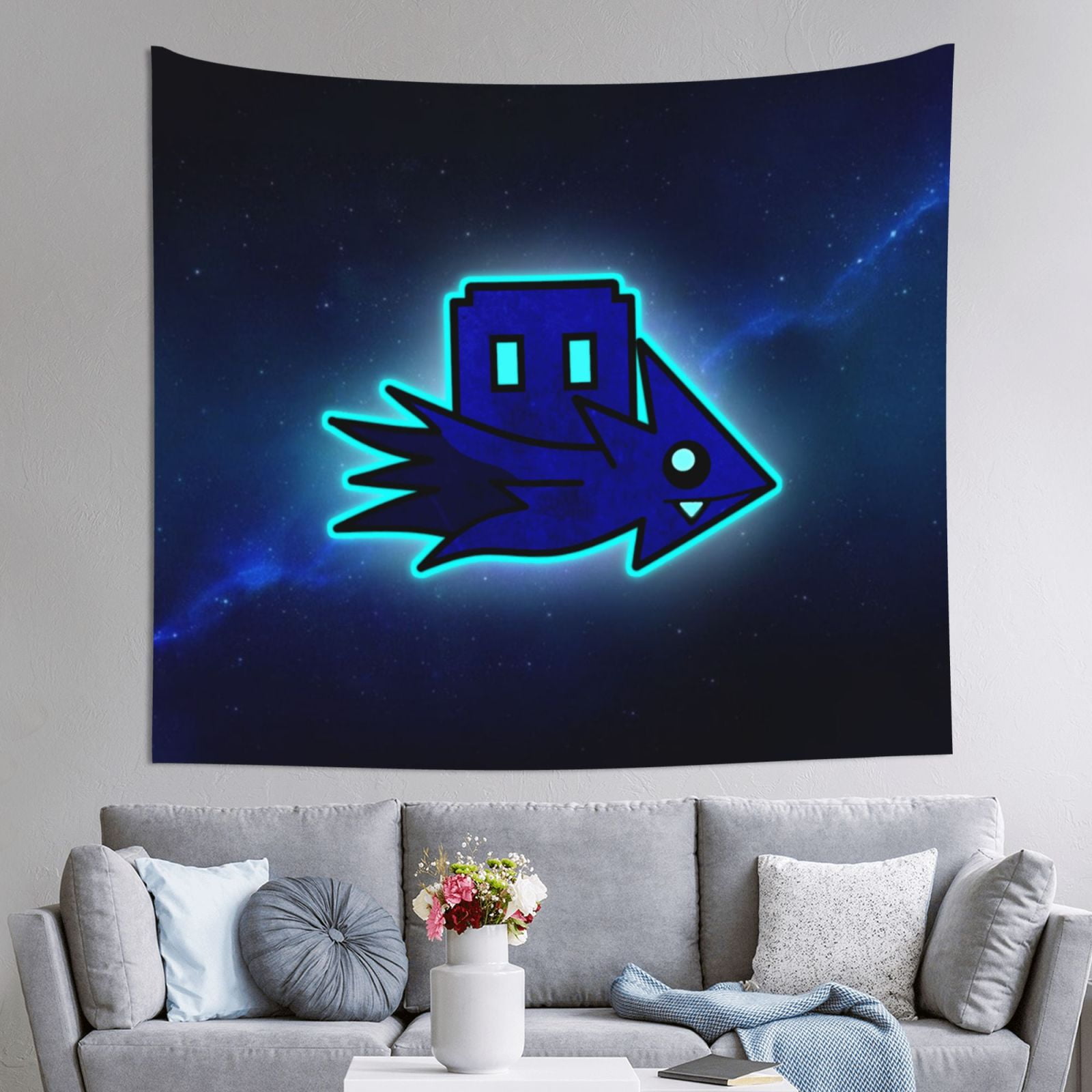 Geometry Dash Tapestry Anime Poster Wall Hanging Art Decor For Living ...