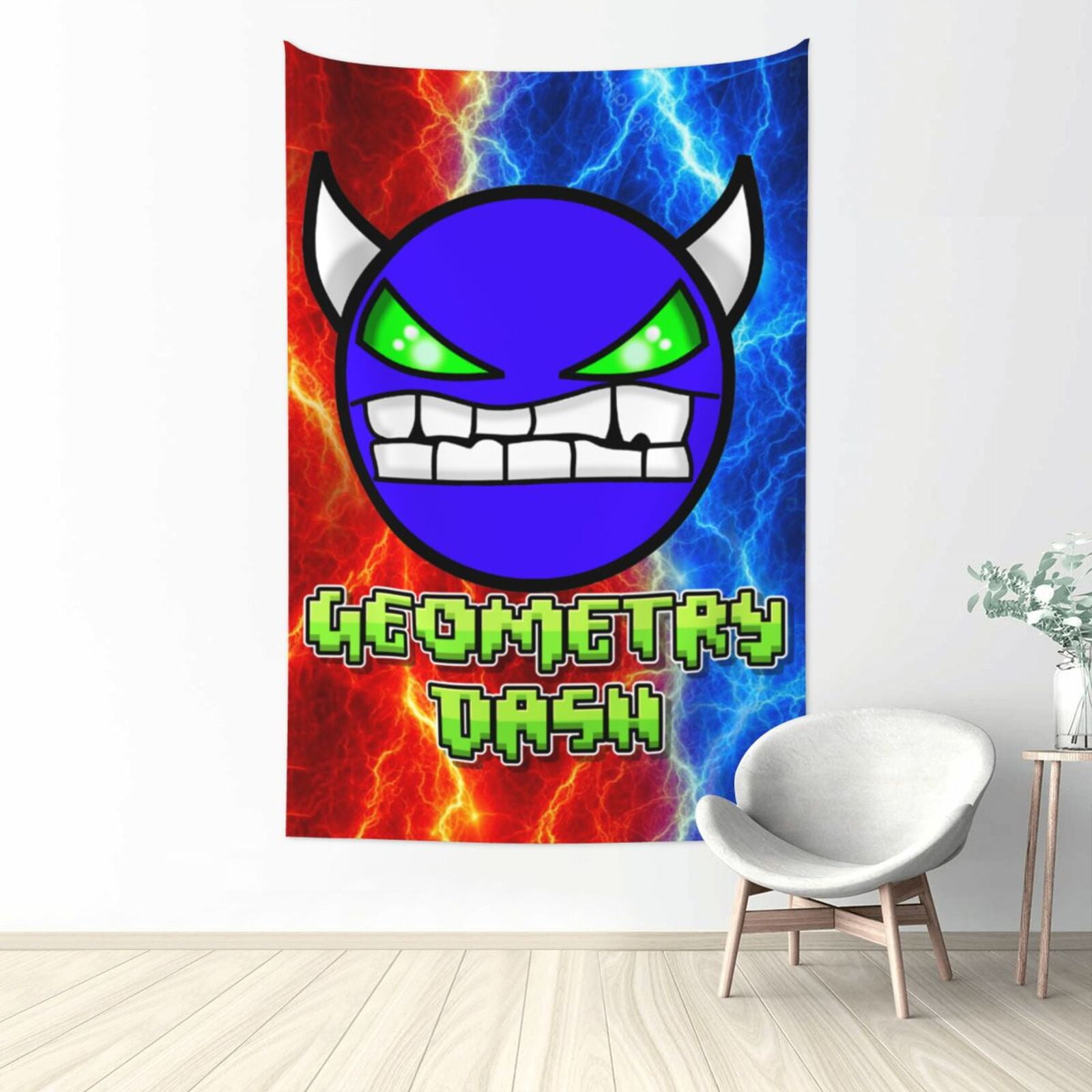 Geometry Dash Tapestry Wall Hanging Home Decoration Wall Blanket ...