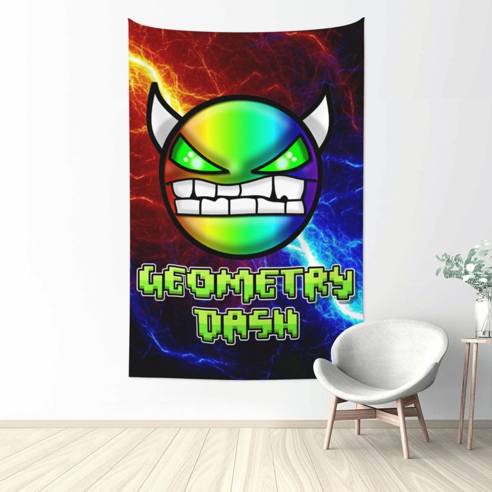 Geometry Dash Tapestry Wall Hanging Home Decoration Wall Blanket ...
