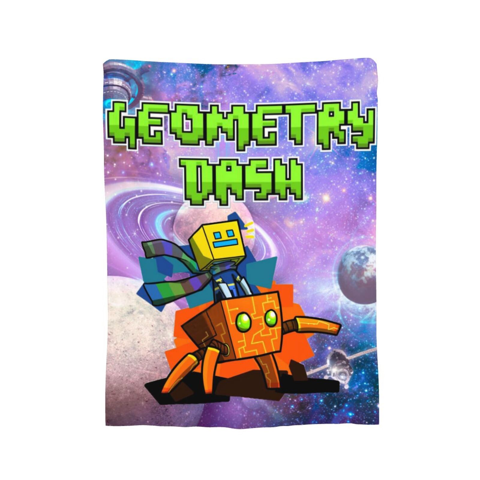 Geometry Dash Throw Blanket,Ultra-Soft Micro Fleece Blanket,Microfiber Blanket Luxury All ...