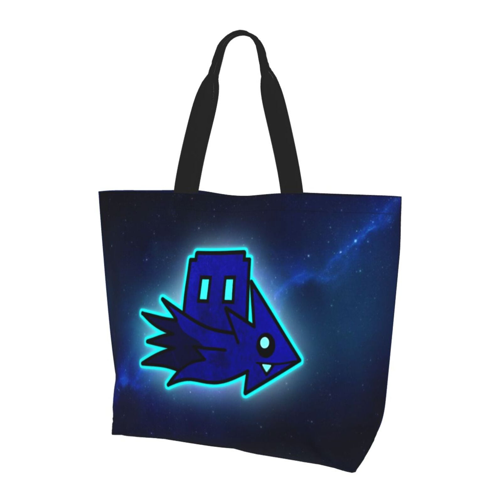 Geometry Dash Tote Bag for Women Cute Beach Bag Portable Handbag Ladies ...