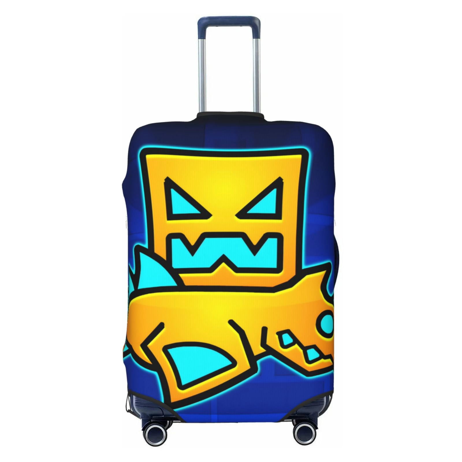 Geometry Dash Travel Luggage Cover Suitcase Protector, Baggage Durable ...