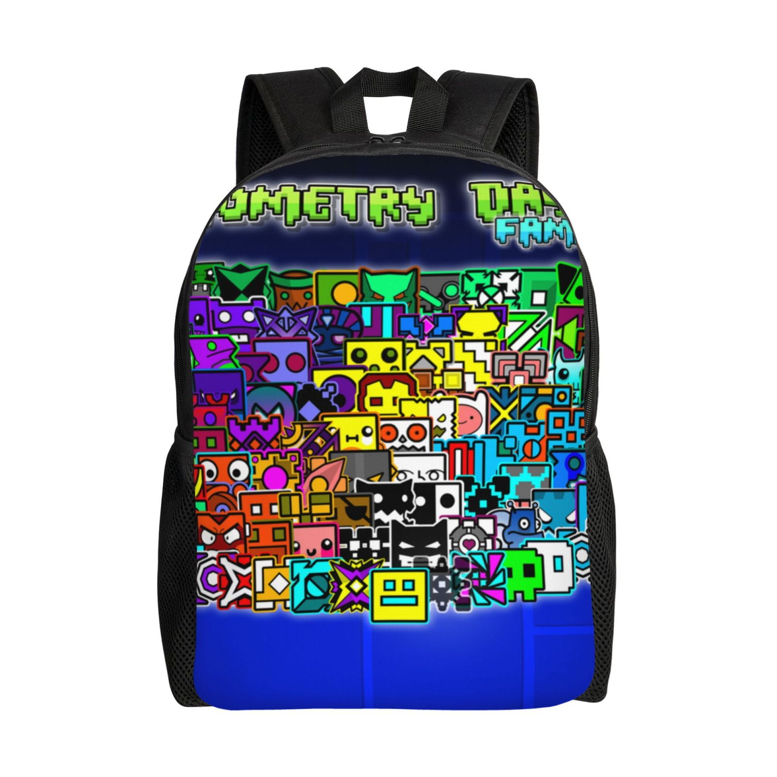 Geometry Dash Unisex Backpack Laptop Daypack Adjustable Shoulders ...