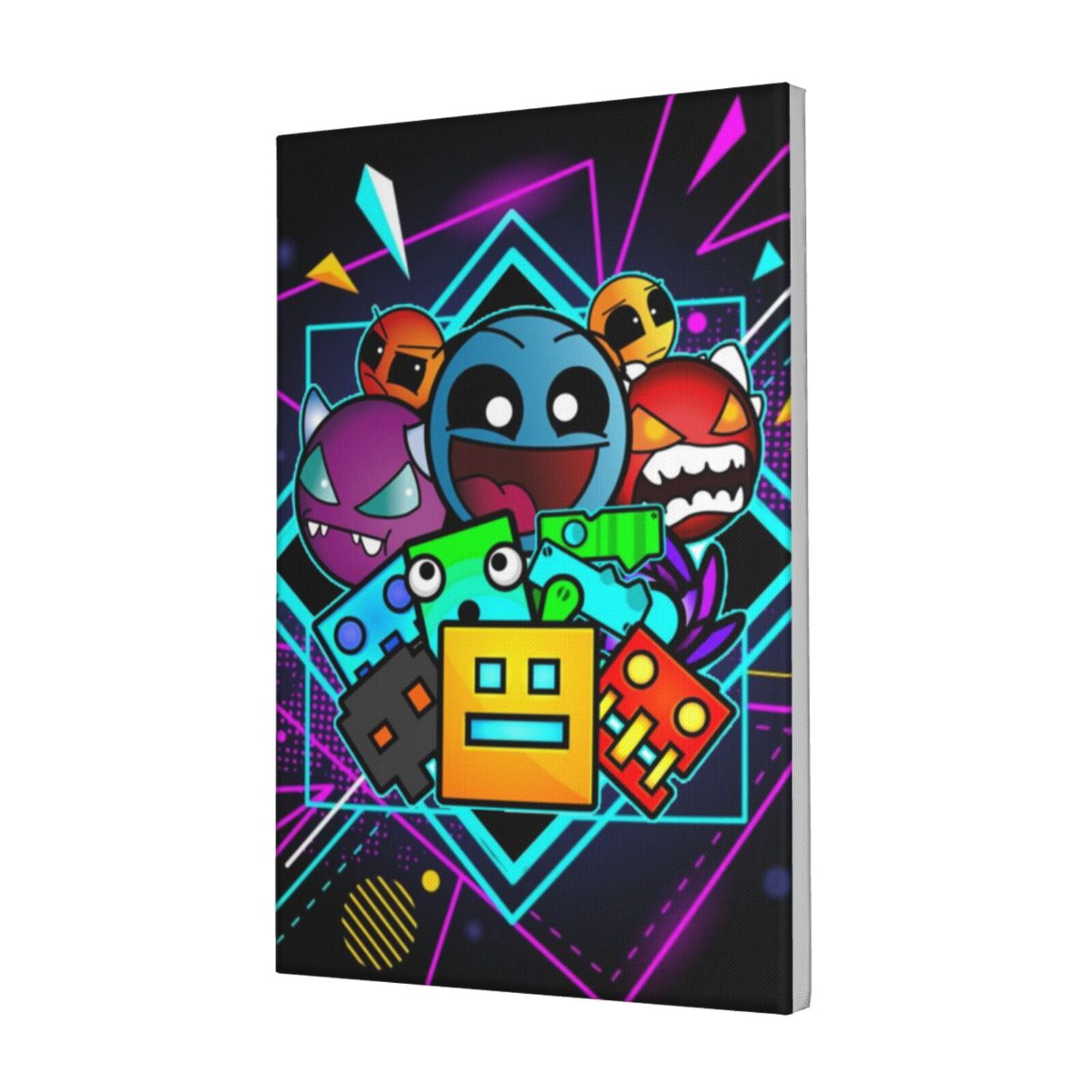 Geometry Dash Wall Art Digitally Printed Canvas Decorative Painting ...
