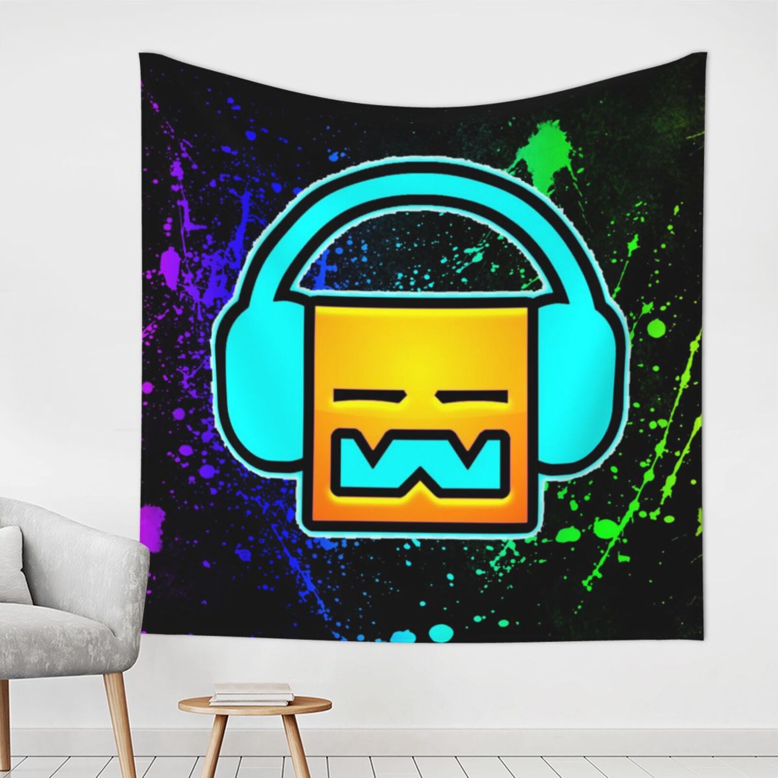 Geometry Dash Wall Tapestry Wall Hanging Tapestries Decorative Wall ...