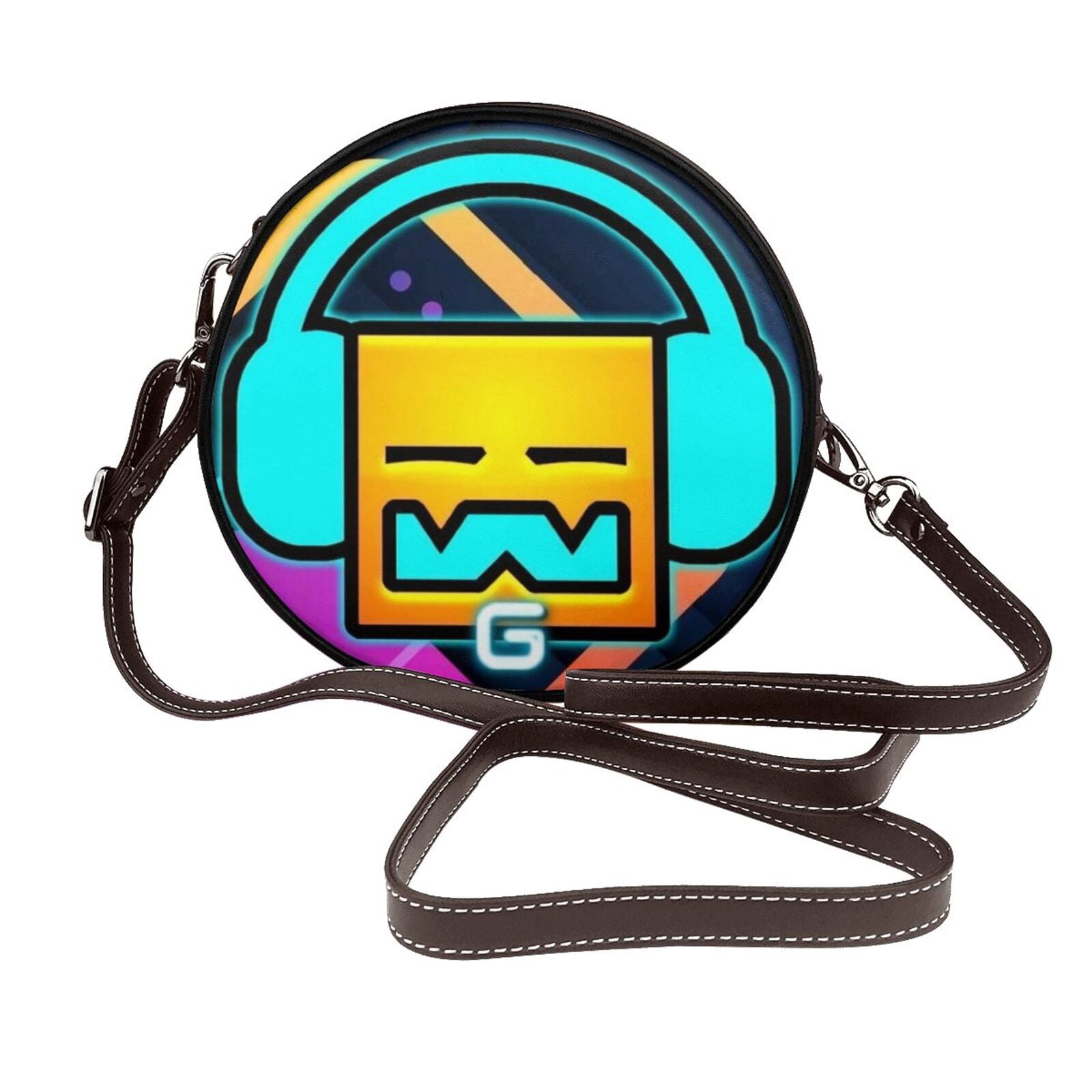 Geometry Dash Women'S Crossbody Bag, Fashion Multi-Purpose Leather ...