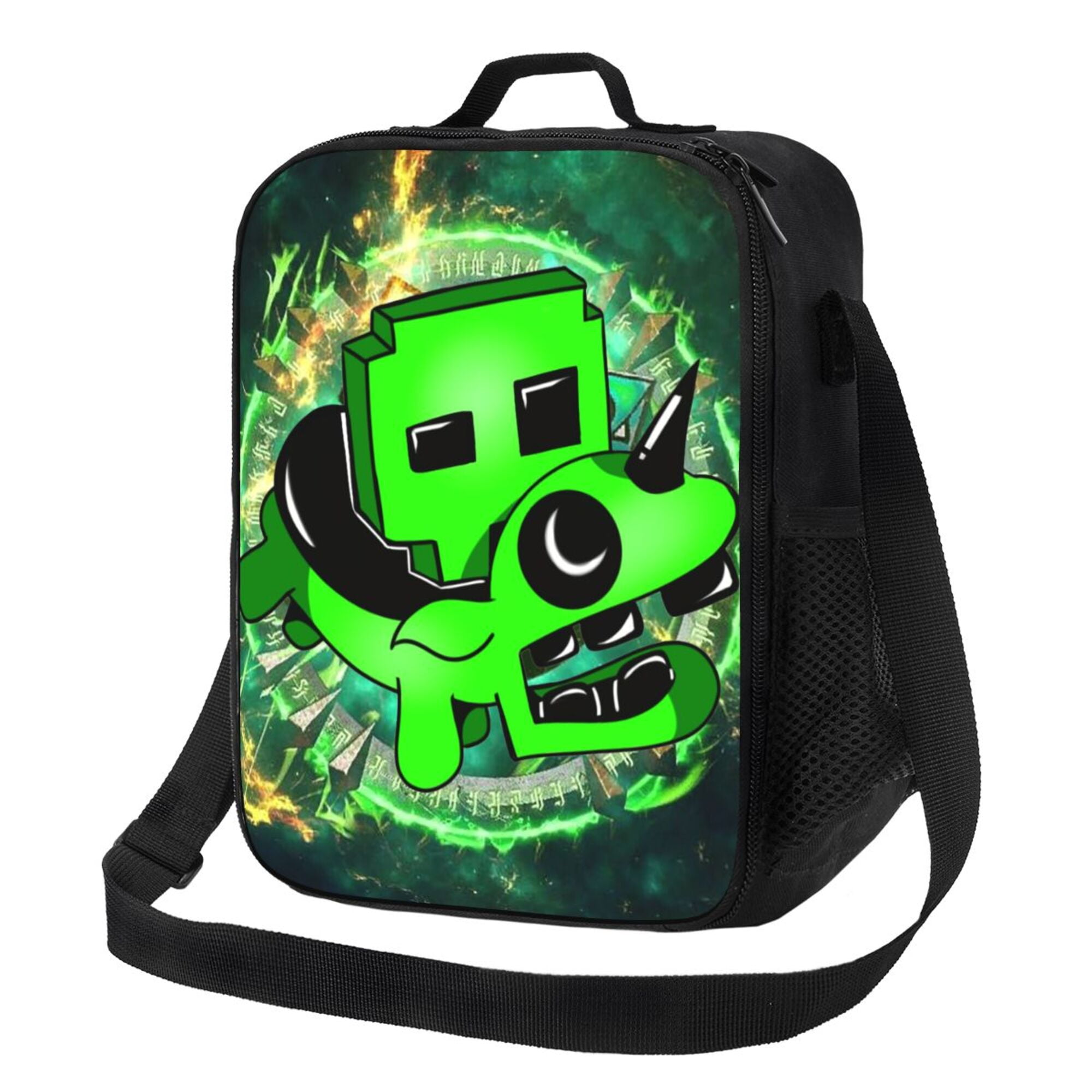 Geometry Dash World Lunch Bag Portable Tote Bag Insulated Lunch Box ...