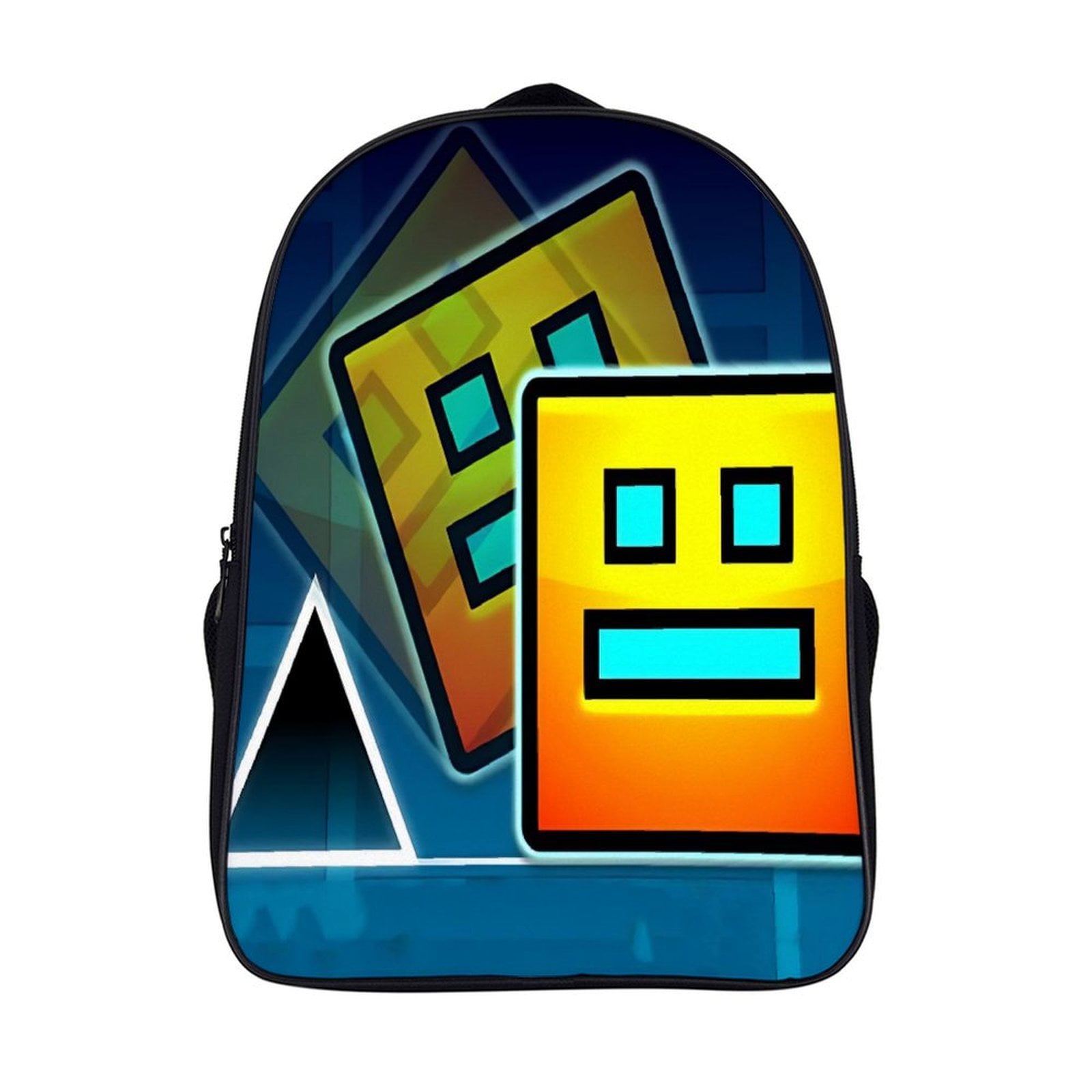 Geometry Dash8 16 Inches Cartoon Anime Laptop Backpack Travel Backpacks ...