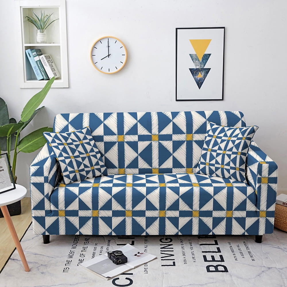 Geometry Elastic Sofa Cover Creative Pattern Sectional Corner Couch ...