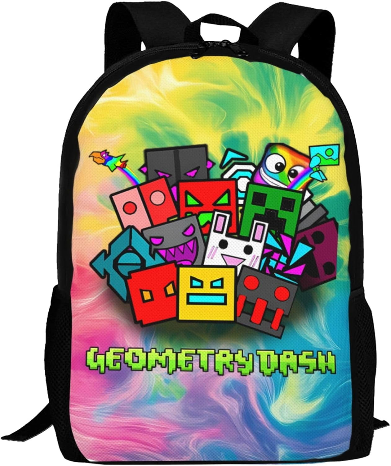 Geometry Game Dash Backpack,3d Print Laptop Backpack Lightweight Casual ...