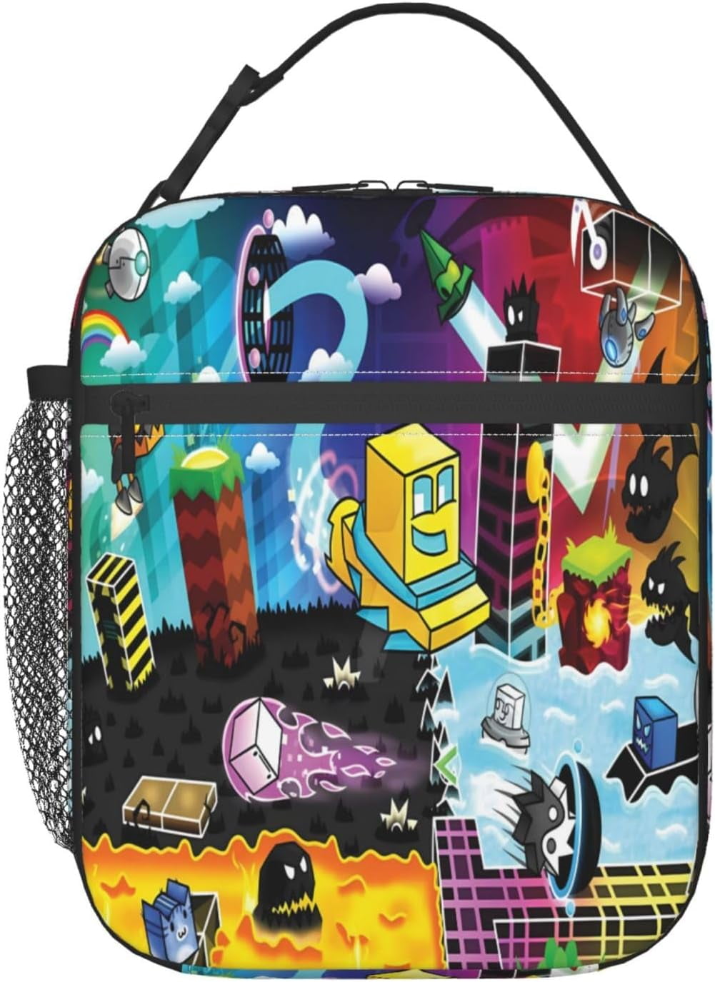 Geometry Gaming Dash Insulated Lunch Box Reusable Lunch Tote Bag Lunch ...