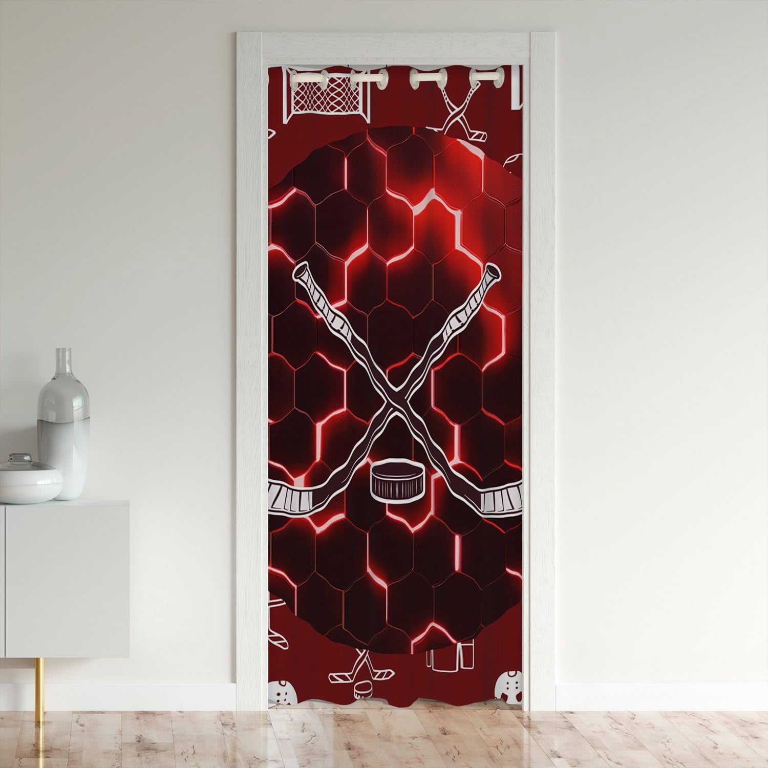 Geometry Hexagon Music Note Door Curtains Closet Noren for Hallway ...
