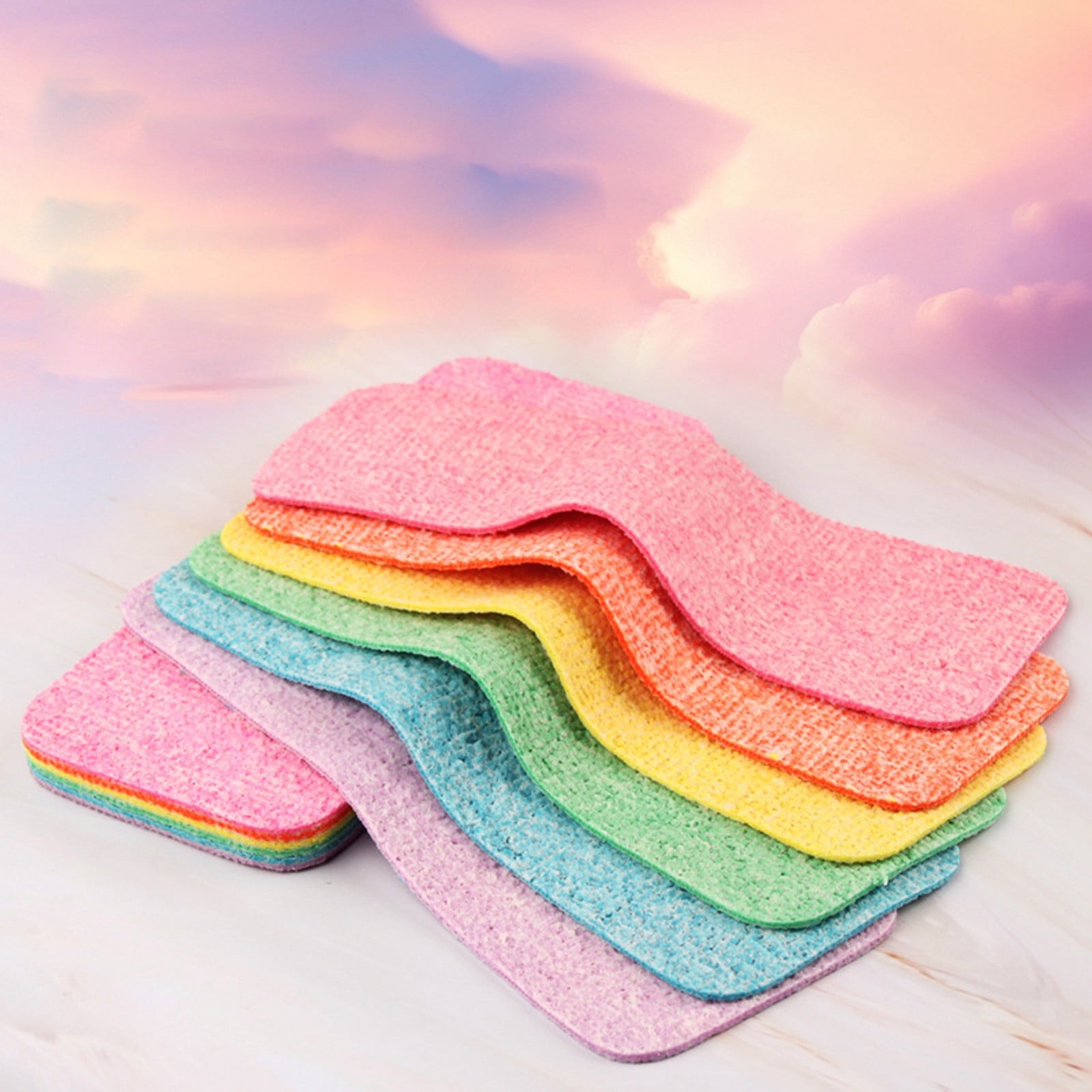 Geometry House Kitchen Towels Thin Hand Towel Creative Rainbow Tear Off ...