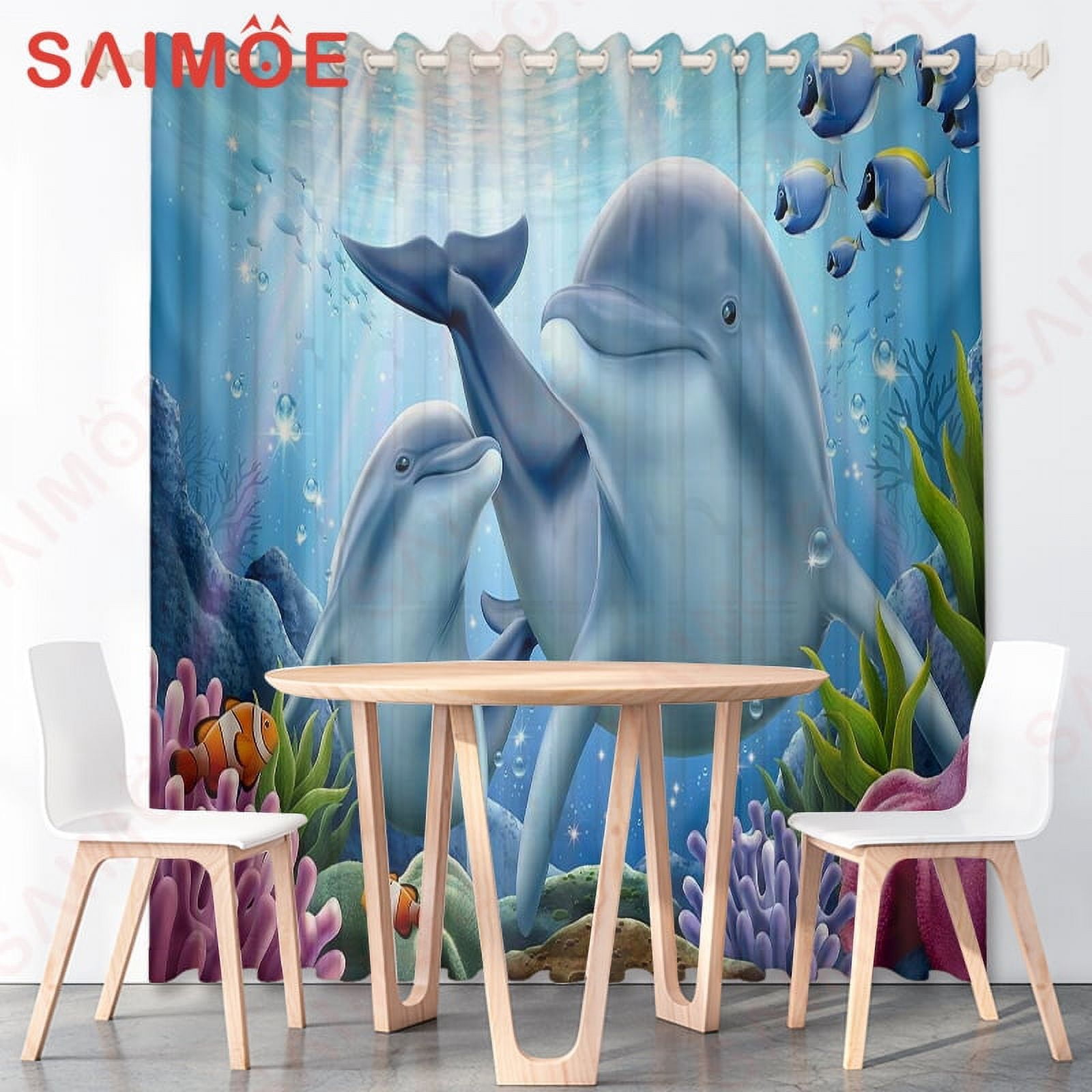 Geometry Hycomb Print Door Curtains Privacy Closet Curtain for Living ...