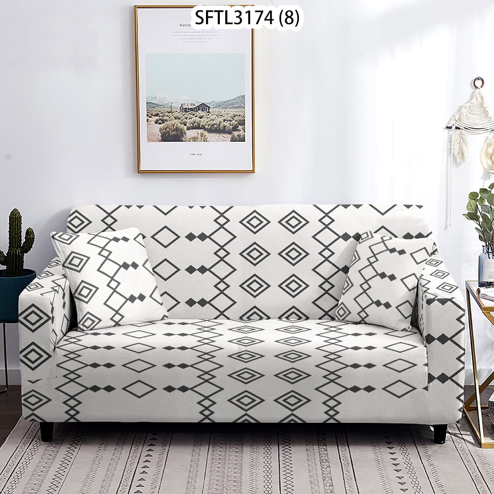 Geometry Living Room sofa Stretch Sofa Cover Modern Combination Corner ...