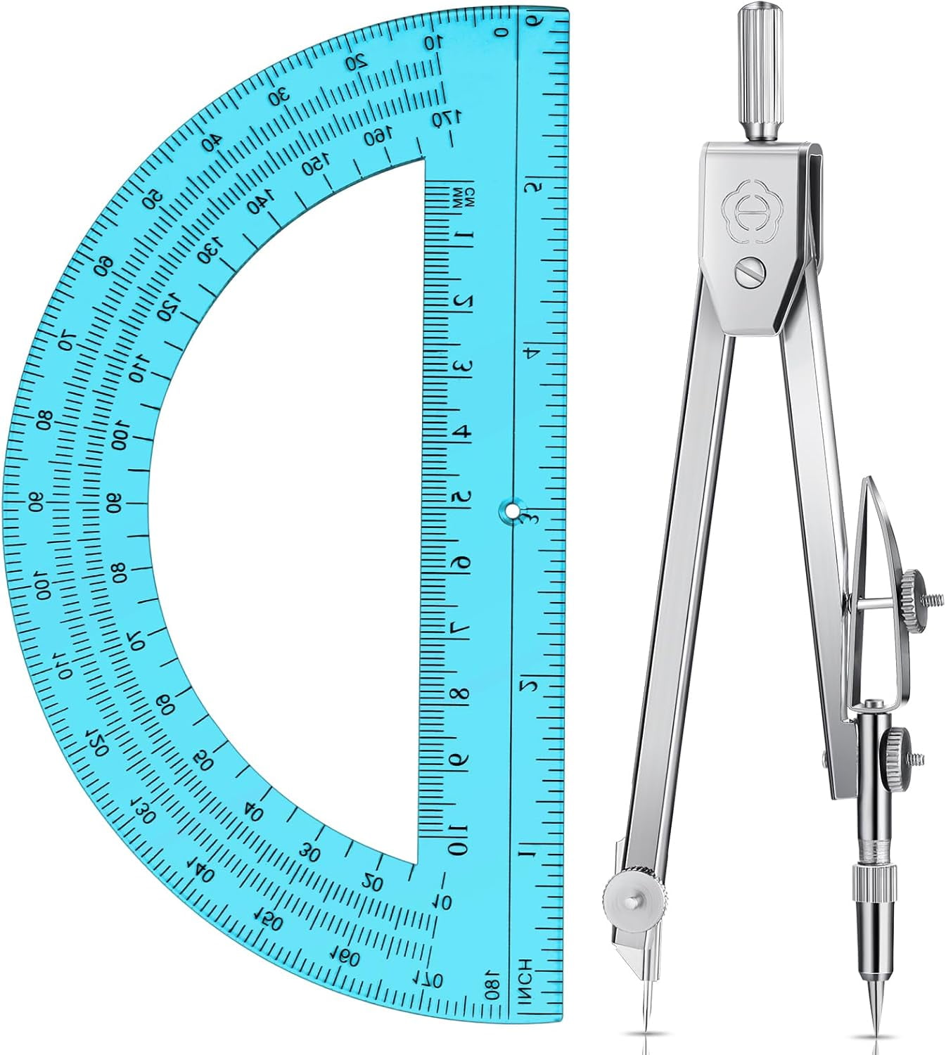 Geometry Math Set for Students, Drawing Compass and Swing Arm ...