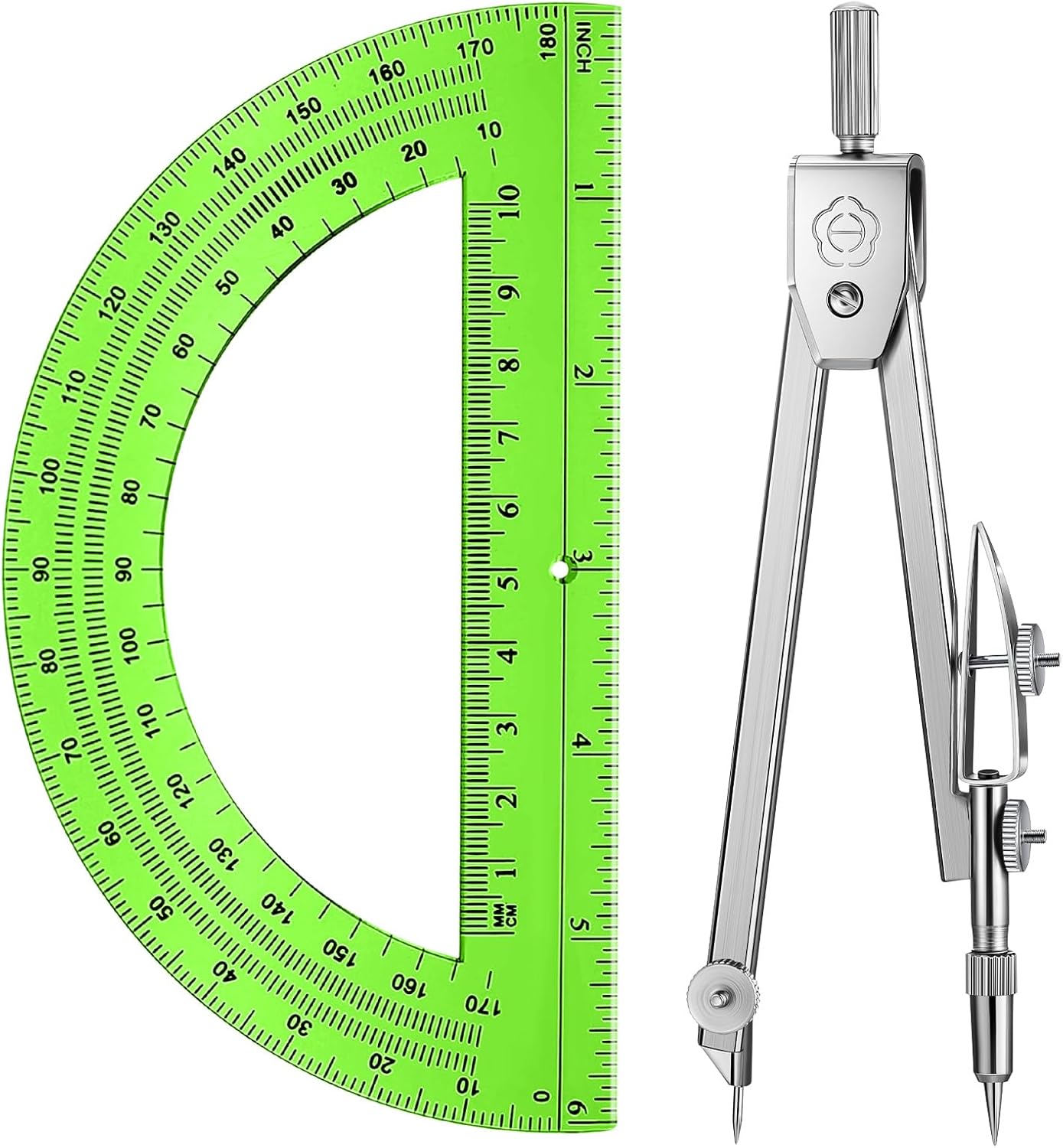 Geometry Math Set for Students, Drawing Compass and Swing Arm ...