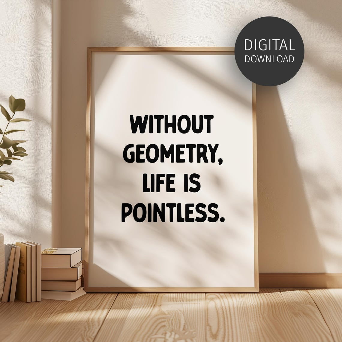 Geometry Poster, Wall Art For Motivational High School Decor, Geometry ...