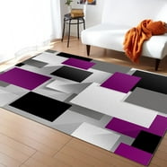 GLORY RUGS Area Rug Modern 4x6 Light red Circles Geometry Soft Hand ...