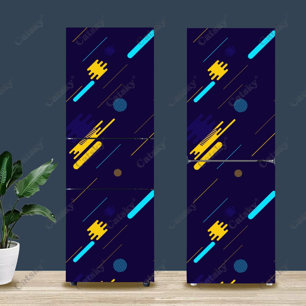 Geometry Refrigerator Stickers Home r Kitchen Murals DIY Wall Stickers ...