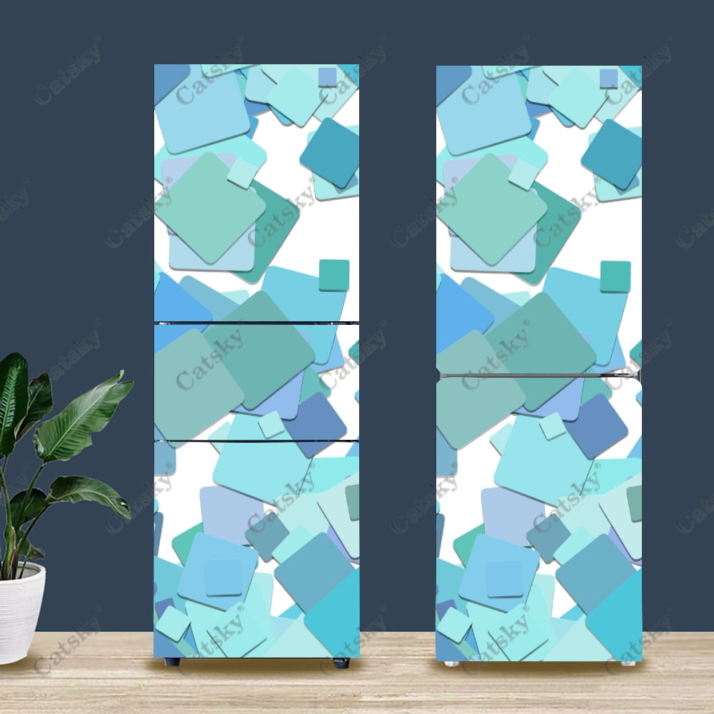 Geometry Refrigerator Stickers Home r Kitchen Murals DIY Wall Stickers ...