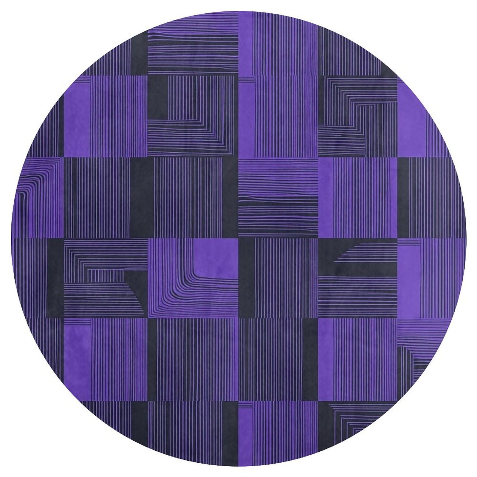 Geometry Round Area Rug Soft Sofa Nursery Carpet Floor Mat Non Slip ...