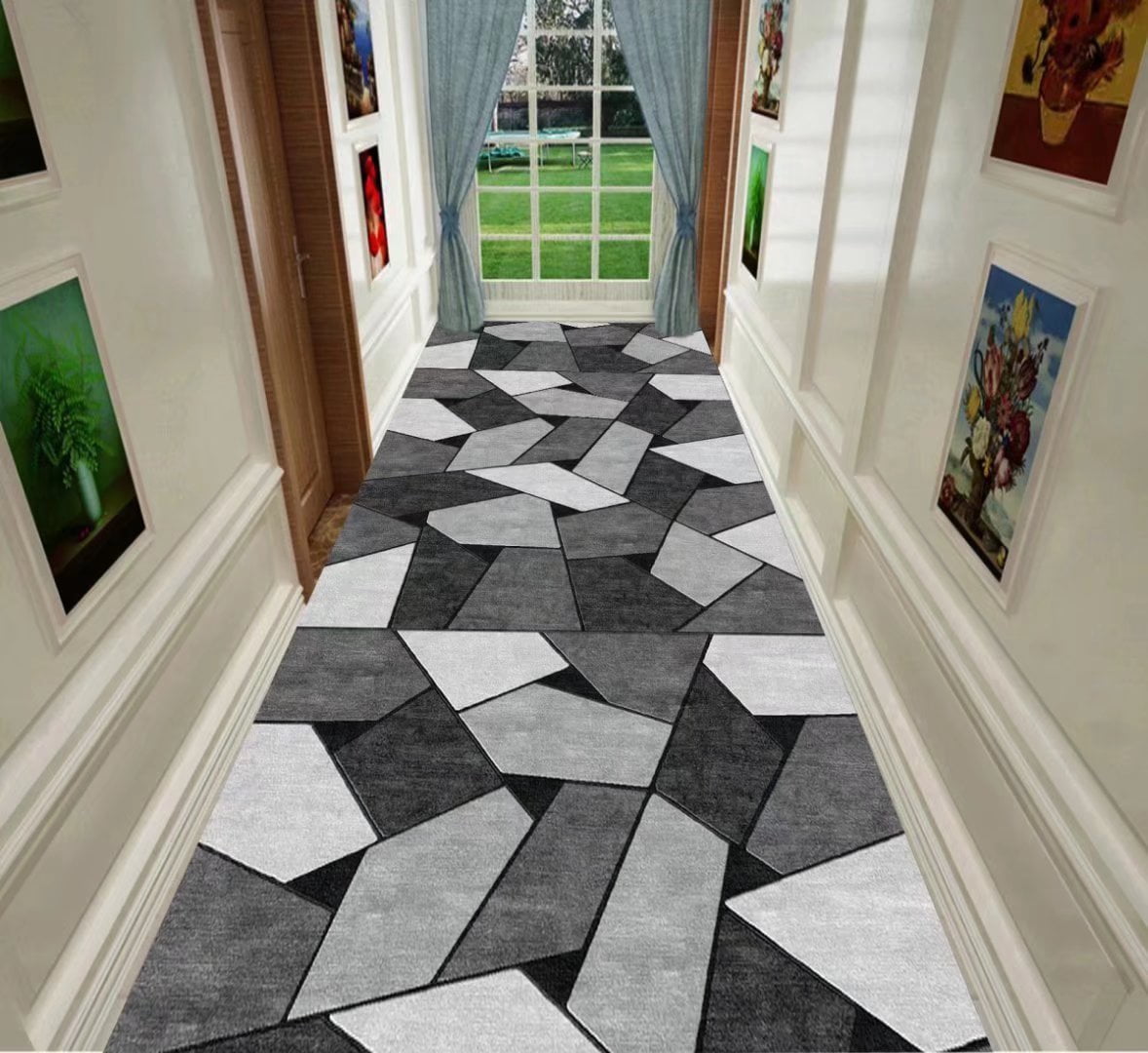 Geometry Runner Long Corridor Carpets Home ration Luxury Passageway ...