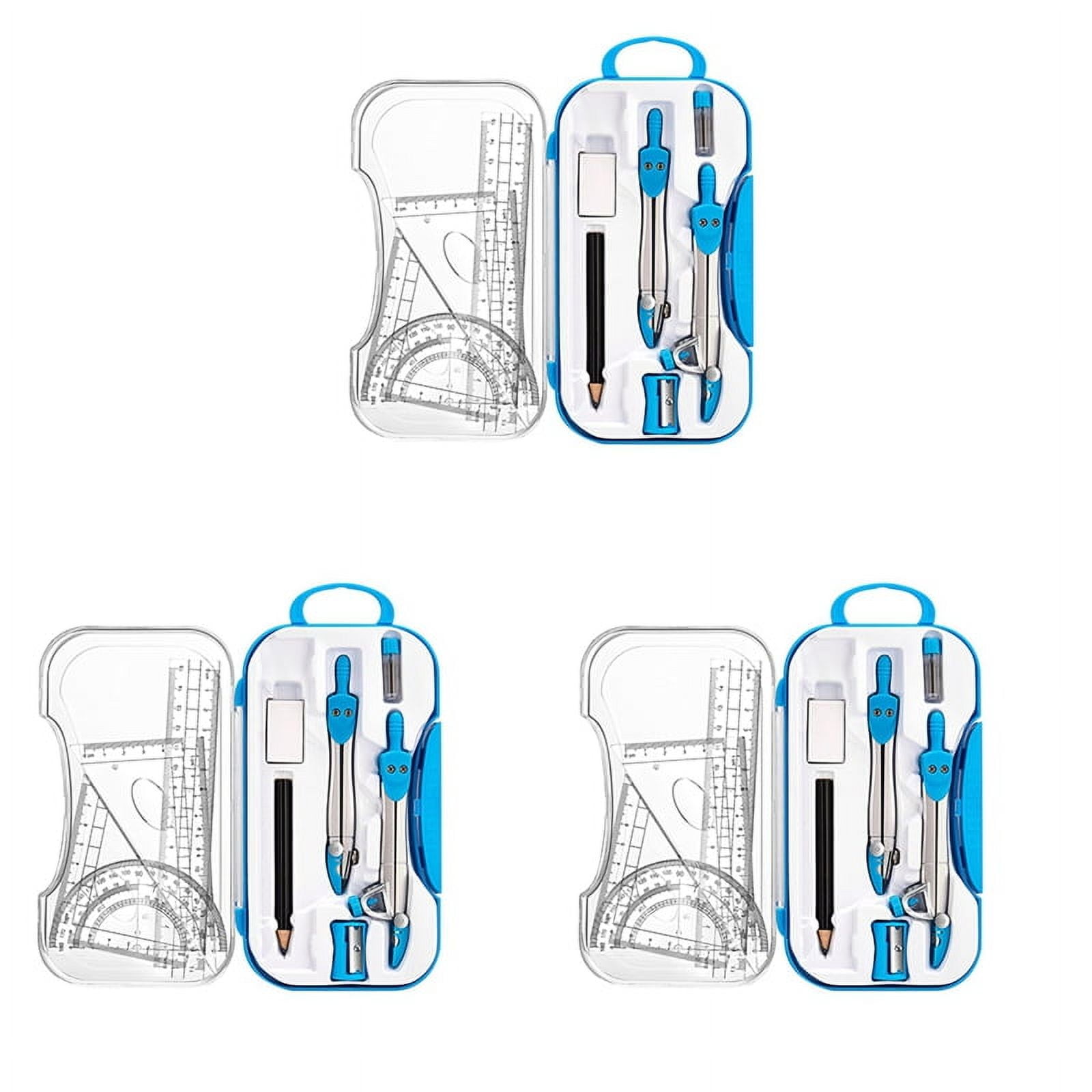 Geometry Set 30 Pcs Math Supplies Kit,Including Compass,Protractor ...