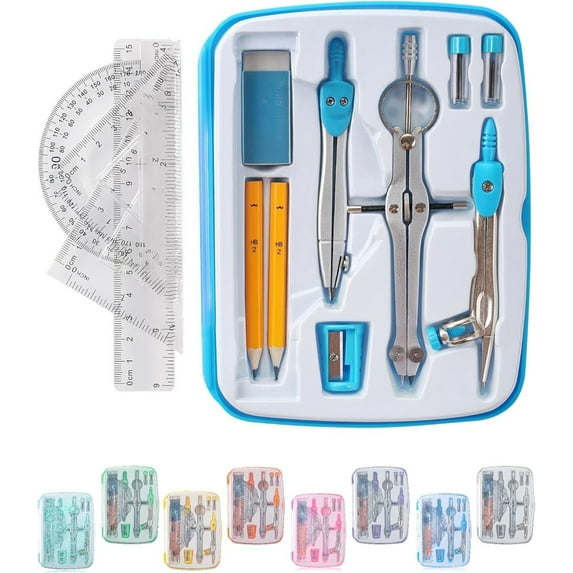 Geometry Set,Compass for Geometry Compass, Geometry Kit Set with ...