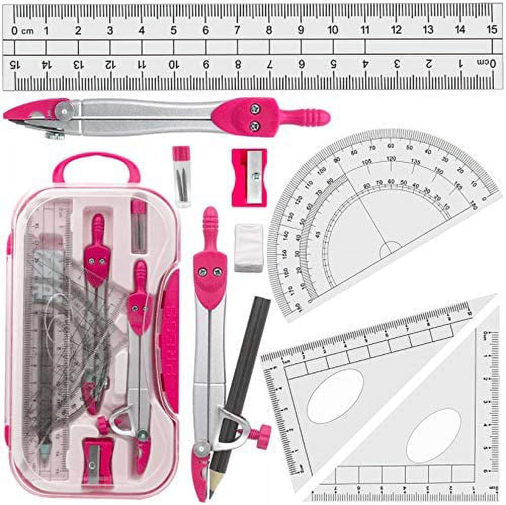 Geometry Set Maths Compasses for Grade Students Back to School Supplies ...