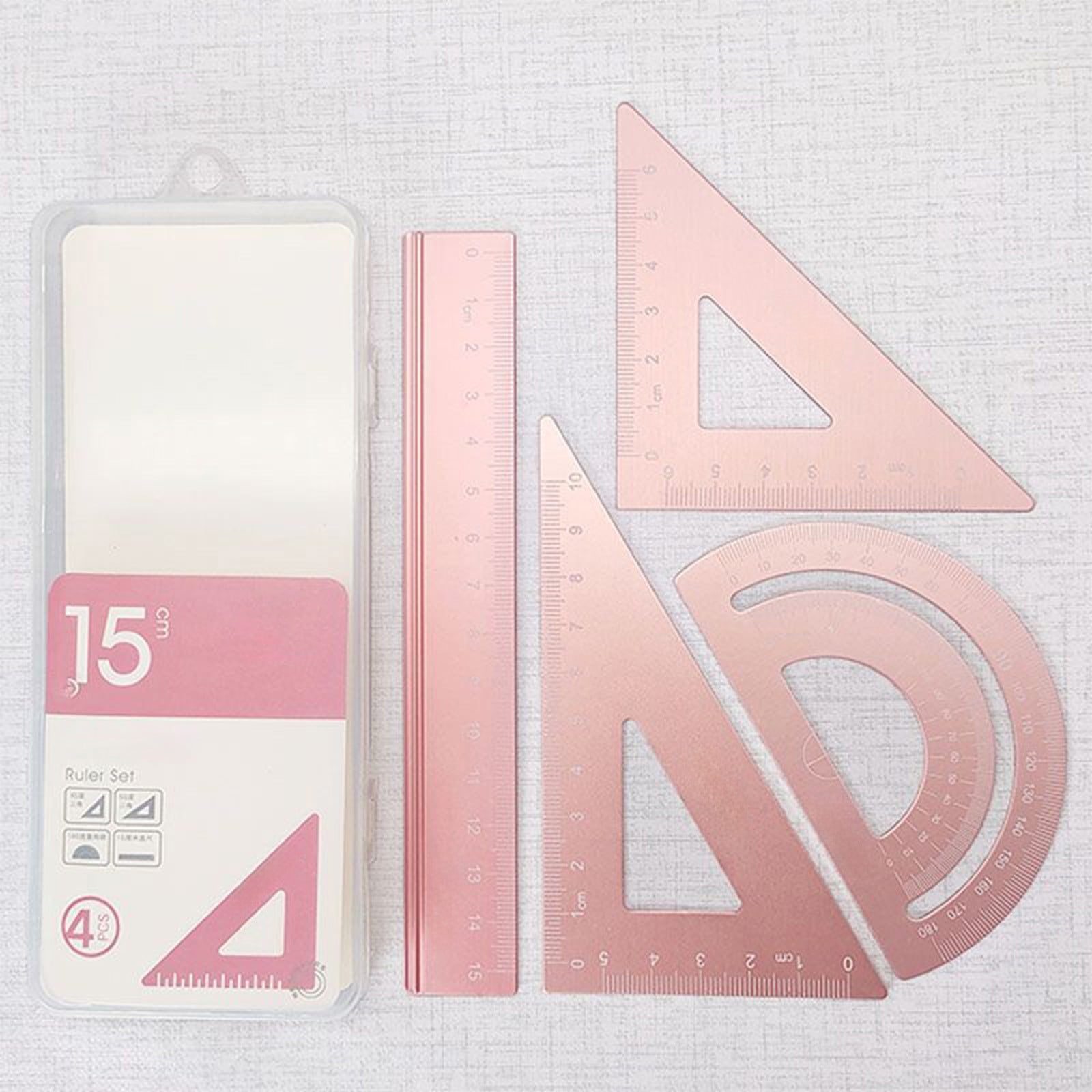Geometry Set,Protractor Set,Triangle Ruler,Aluminum Alloy Set,Ruler ...