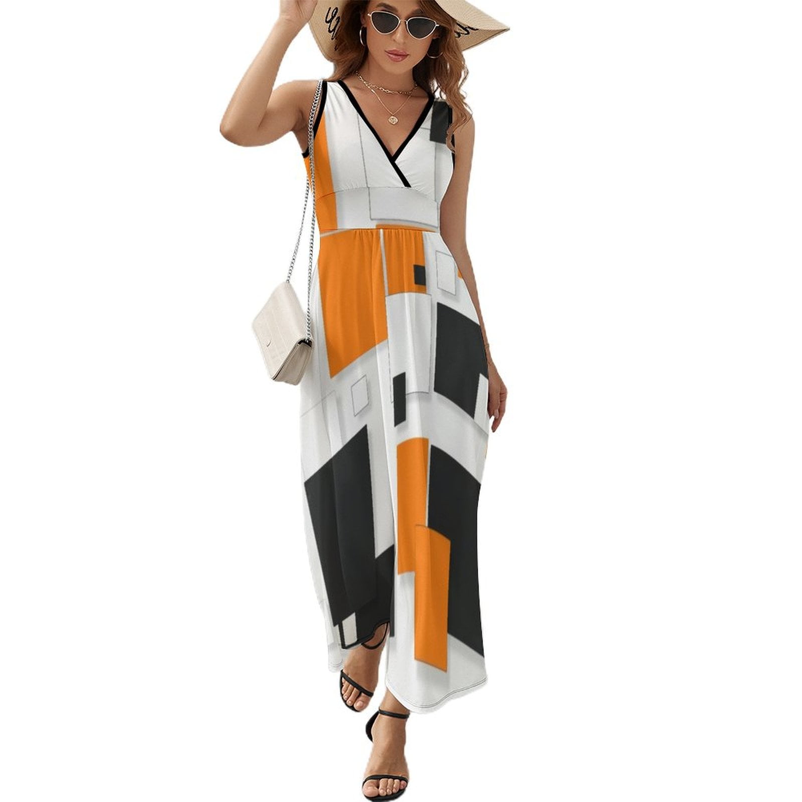 Geometry Sleeveless Dress Dresses For Women Loose Summer Dress 2025 ...