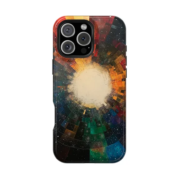 Geometry Space Core Digital Art Case for iPhone 17 to 11 Pro Max ...