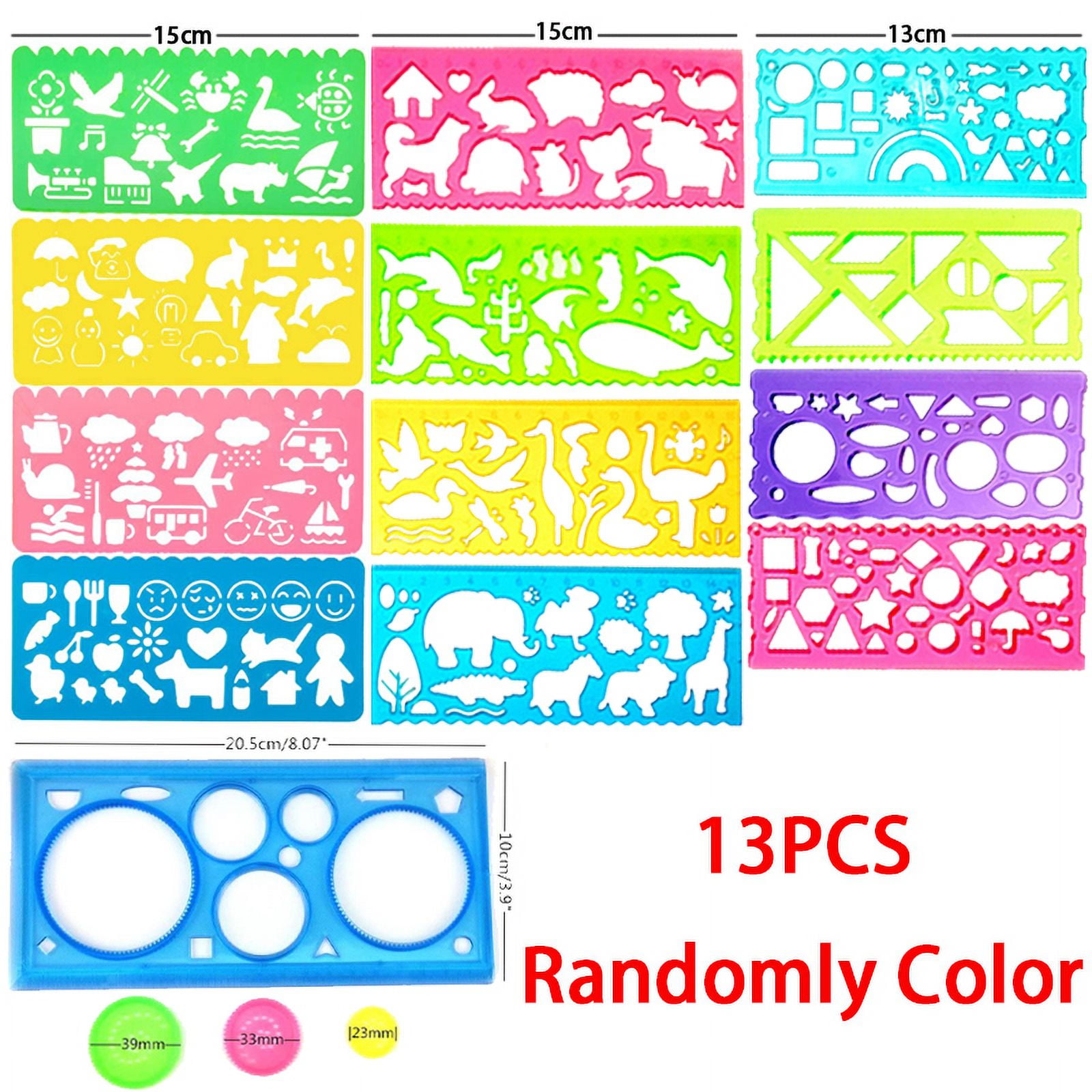 Geometry Spirograph Drawing Stencil Set Painting Template Ruler Art ...