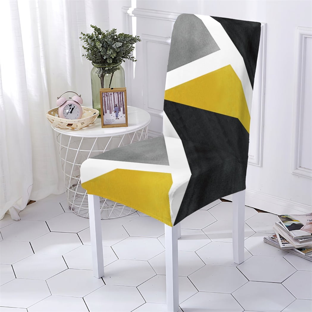 Geometry Style Cover Of Chair Dining Chairs Covers Stretch Lattice ...