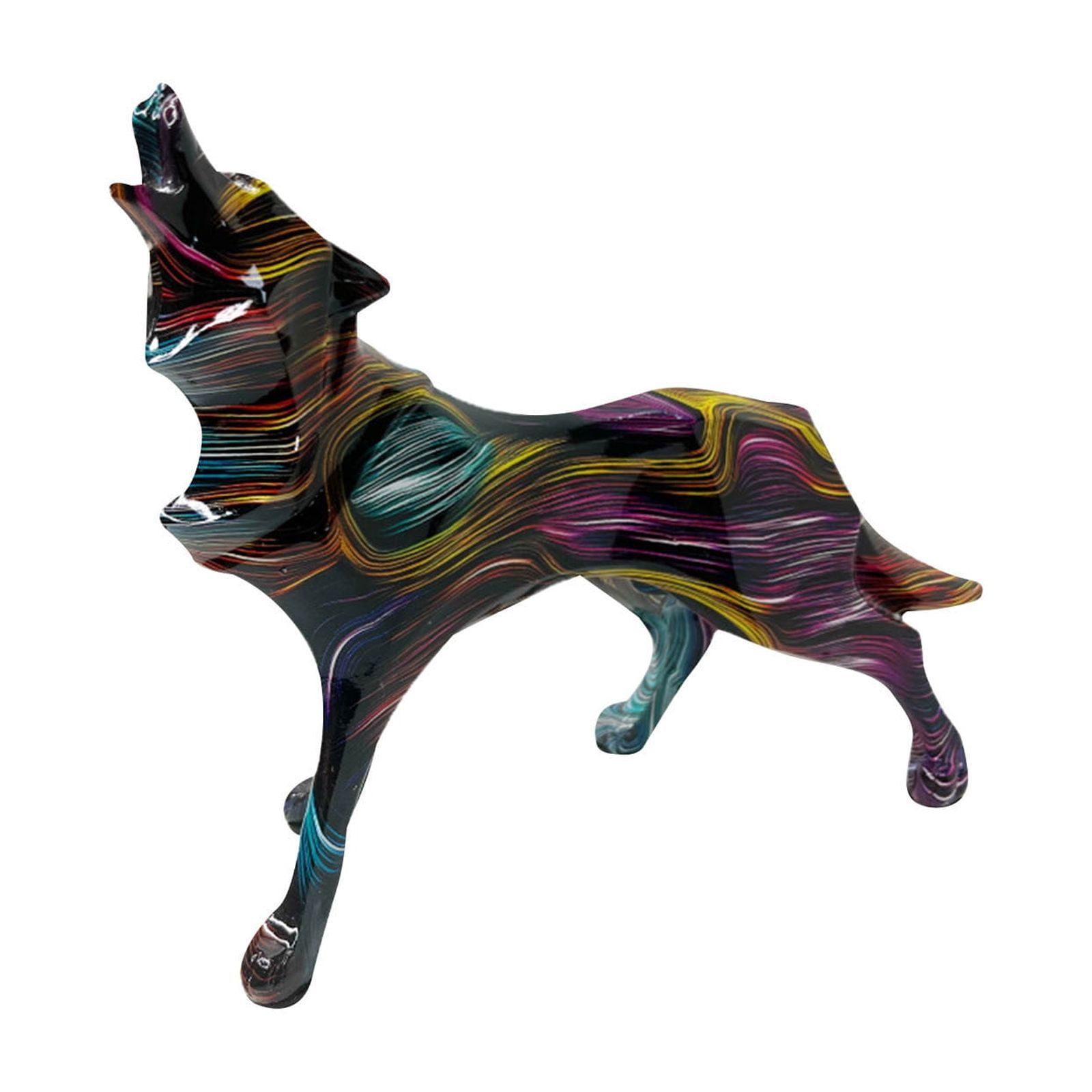 Geometry Wolf Home Decoration | Resin Wolf Figurines | Wolf Statue ...