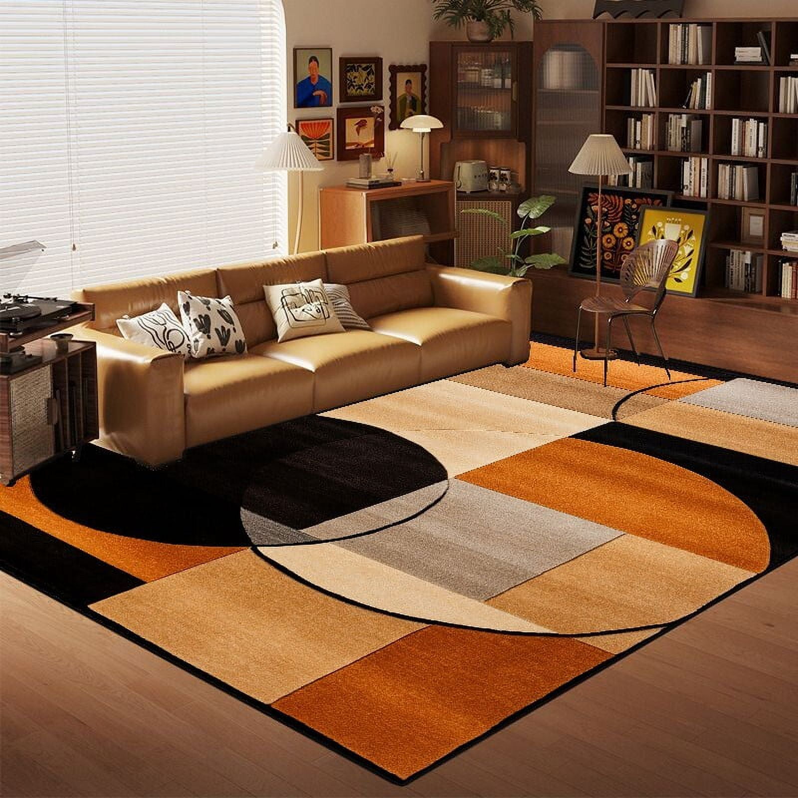 Geometry carpet for living room Retro ration Floor Mat Hall Sofa Area ...