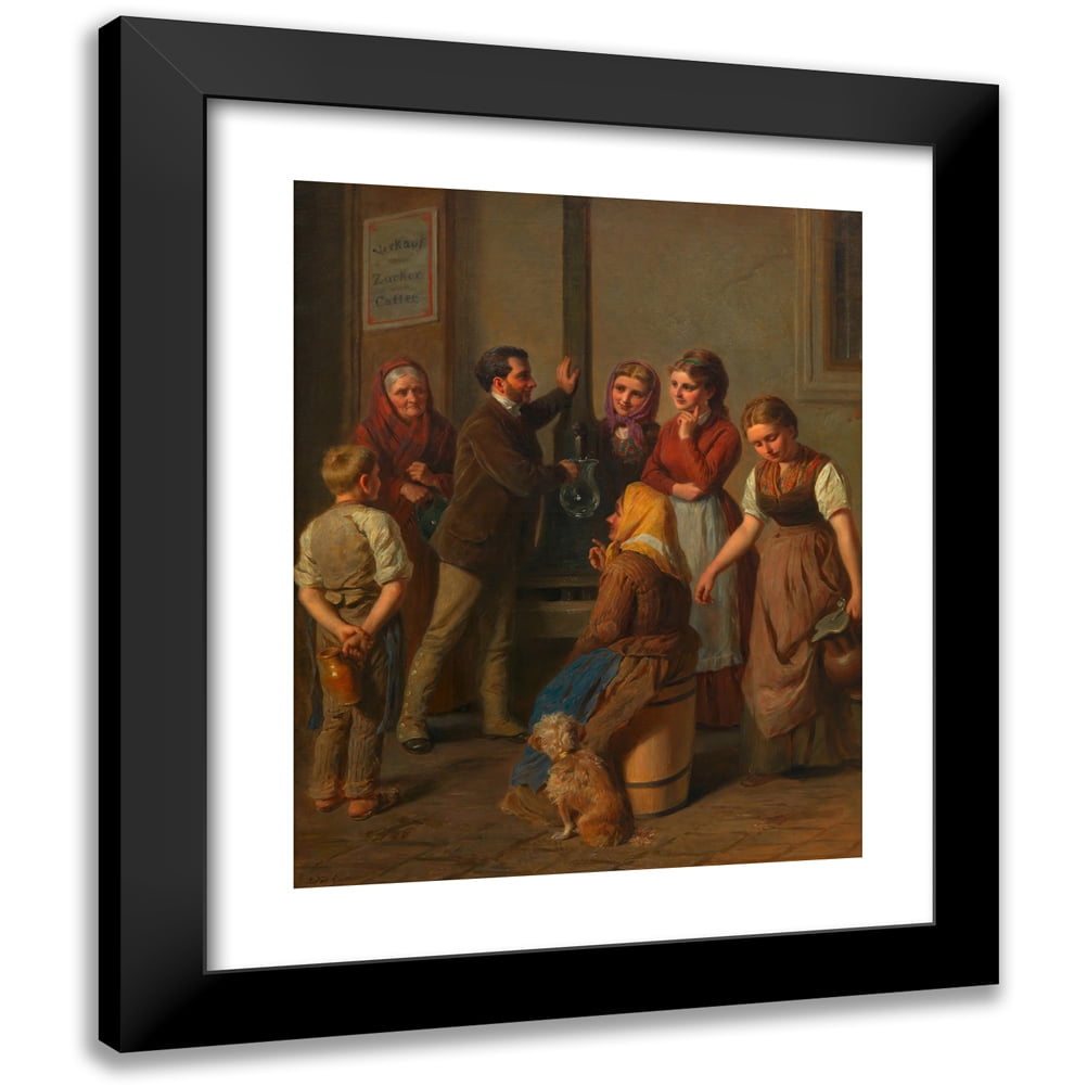 Georg Decker 15x18 Black Modern Framed Museum Art Print Titled - At the ...